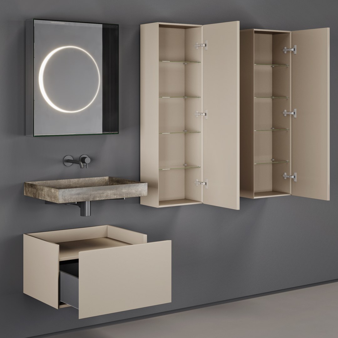 Rexa Design Compact Living 60 Set 4 3D - TurboSquid 2185764