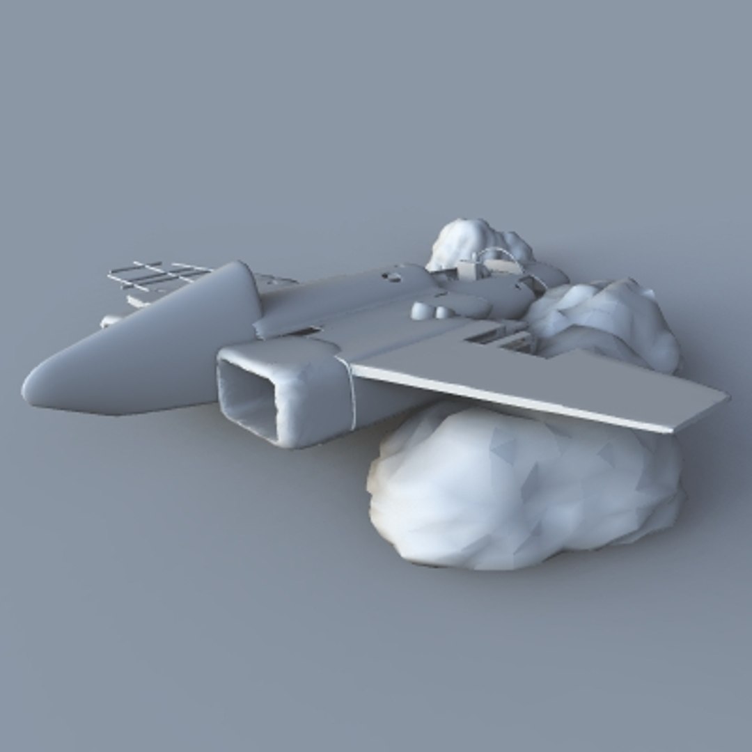 Derelict Spacewreck 3d Dxf