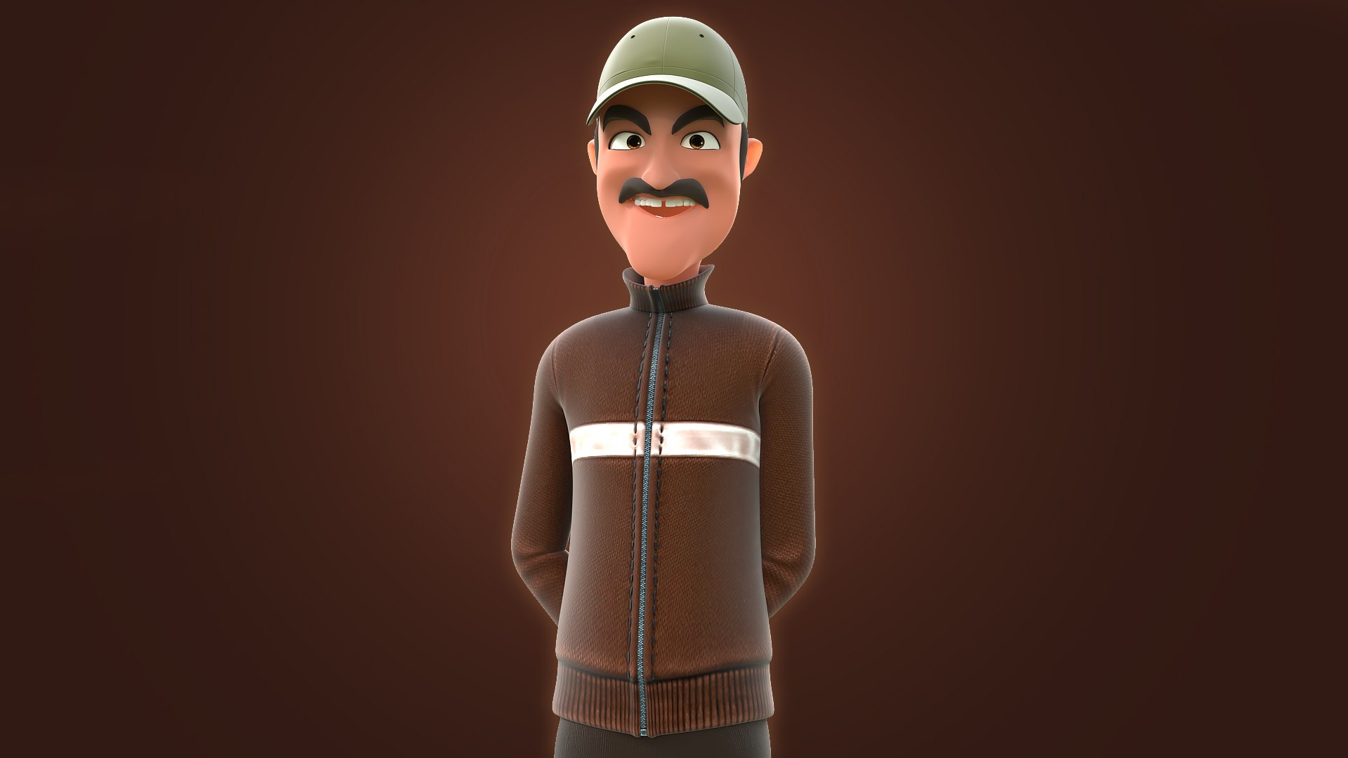 3D Toon Man - Cartoon Model - TurboSquid 1401887