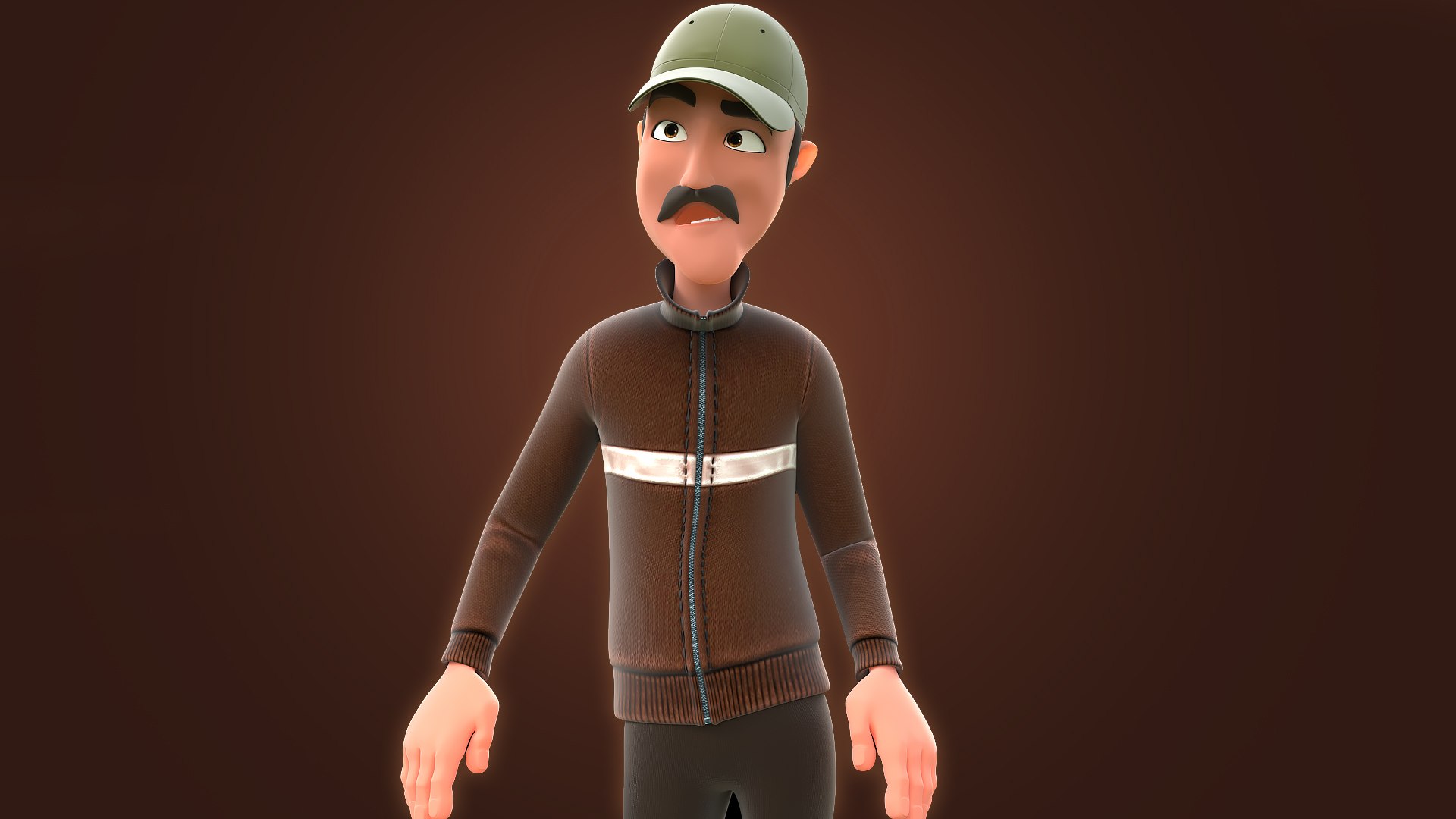 3D Toon Man - Cartoon Model - TurboSquid 1401887