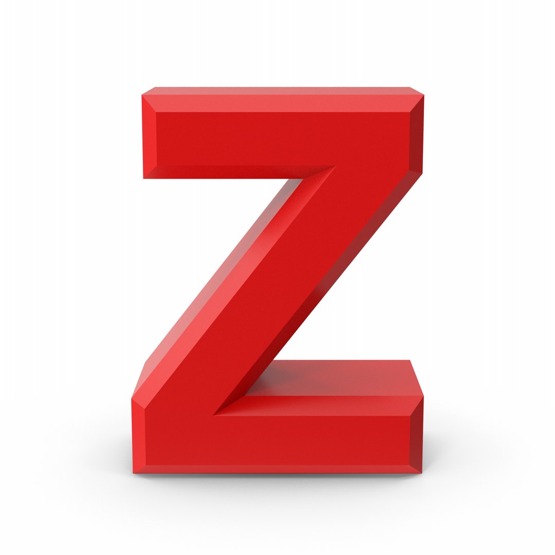 Red Letter Z Model - TurboSquid 2272833
