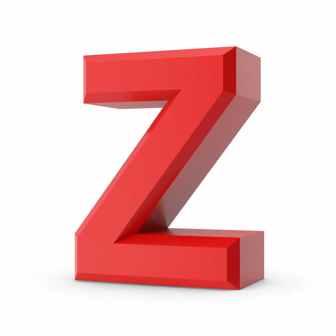 Red Letter Z Model - TurboSquid 2272833