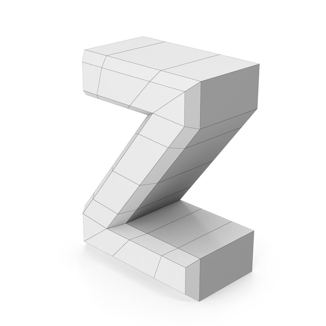 Red Letter Z Model - TurboSquid 2272833