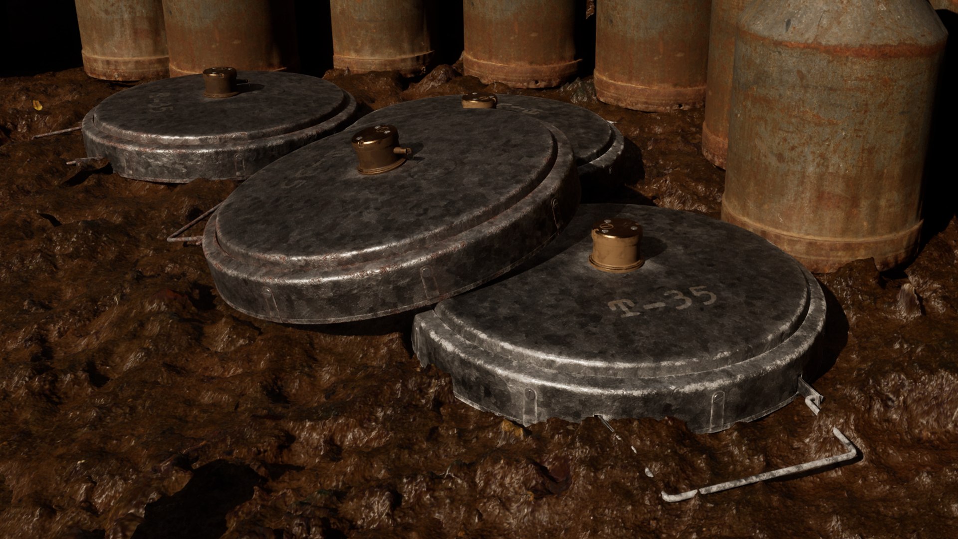 German WW2 Mine Pack Model - TurboSquid 2351654