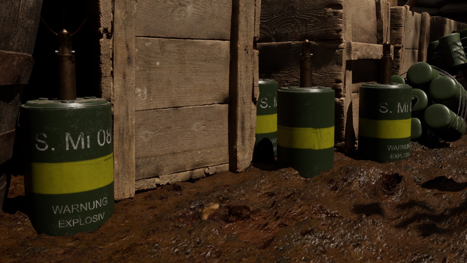 German WW2 Mine Pack Model - TurboSquid 2351654
