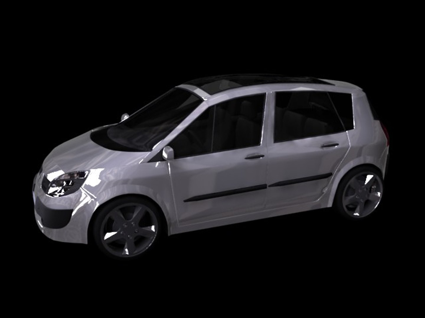 renault scenic ii 3d model