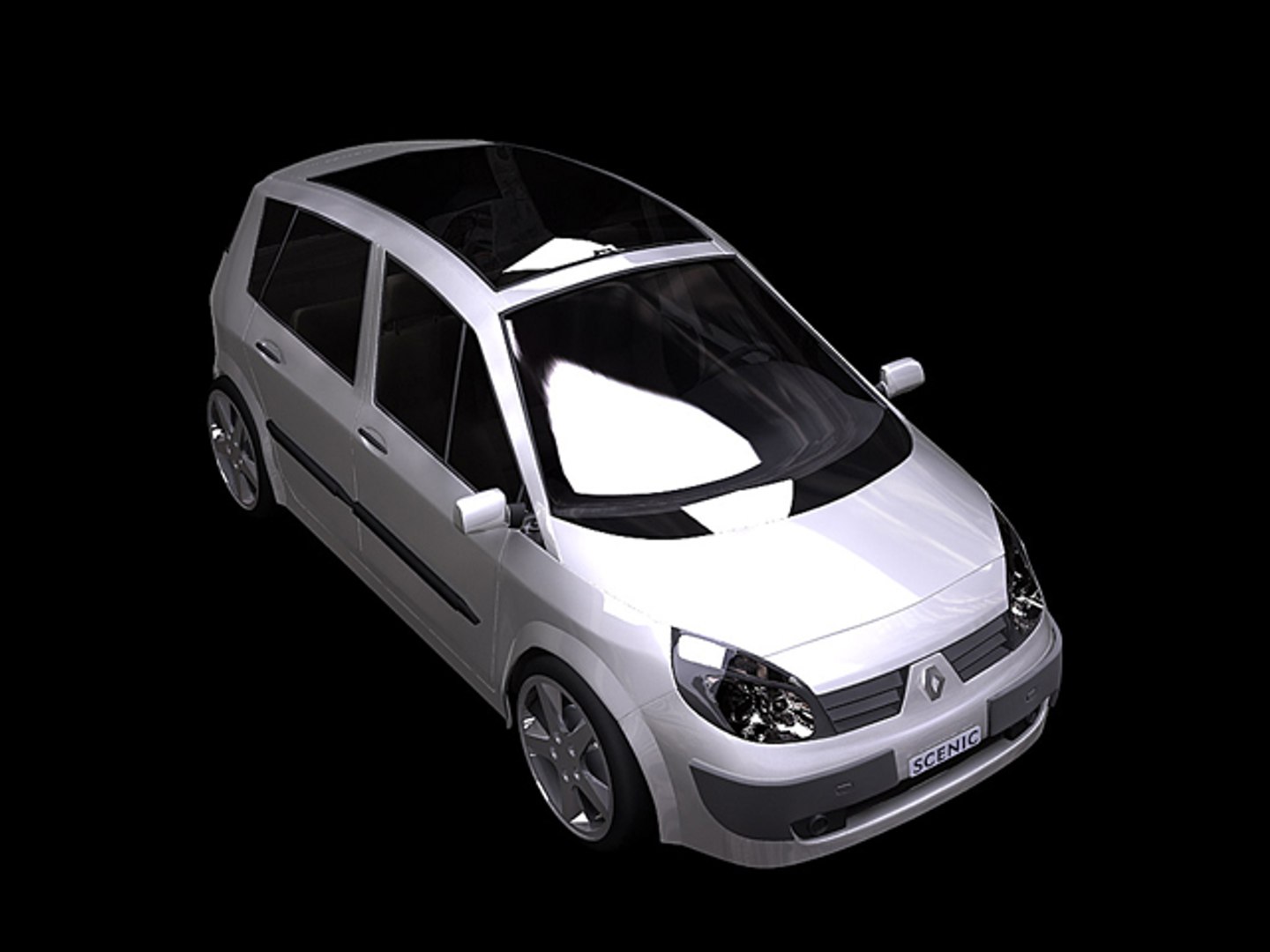 renault scenic ii 3d model