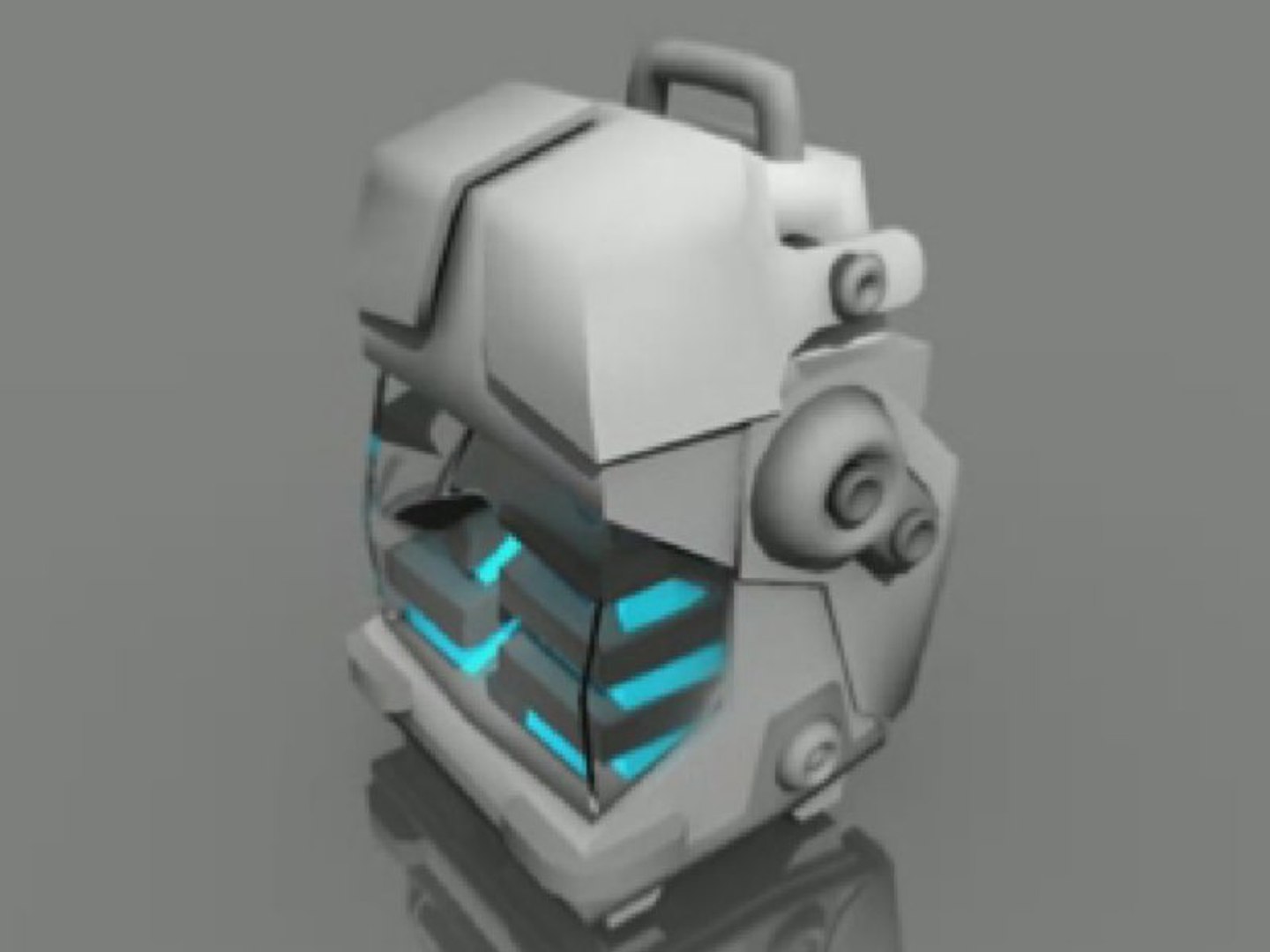 3d Futuristic Power Pack Model