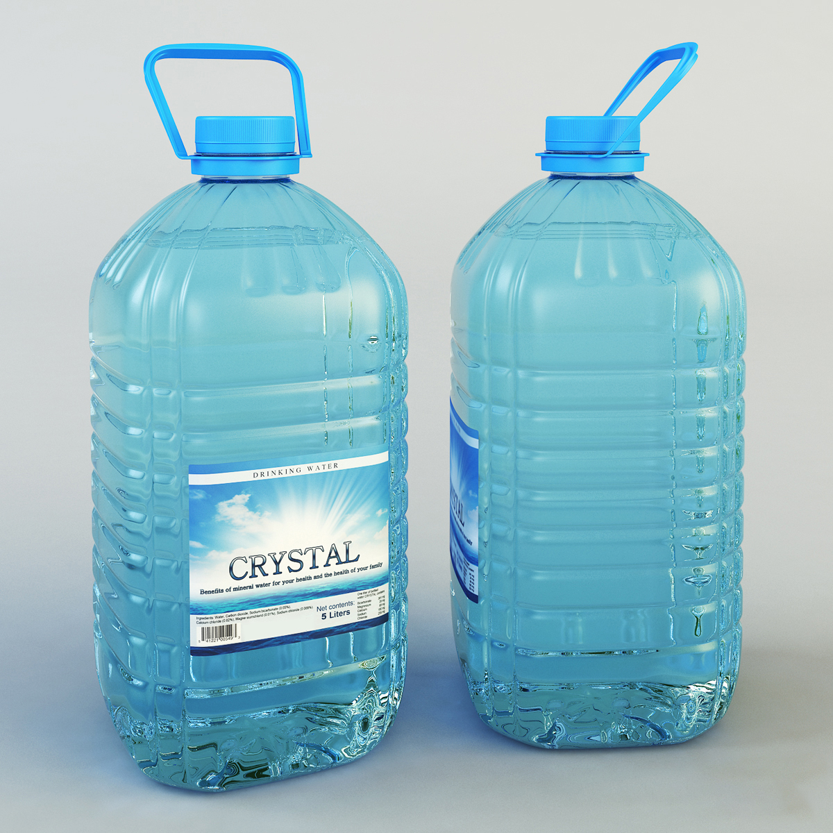 modelo 3d Botella de agua de 5 litros. - TurboSquid 874923