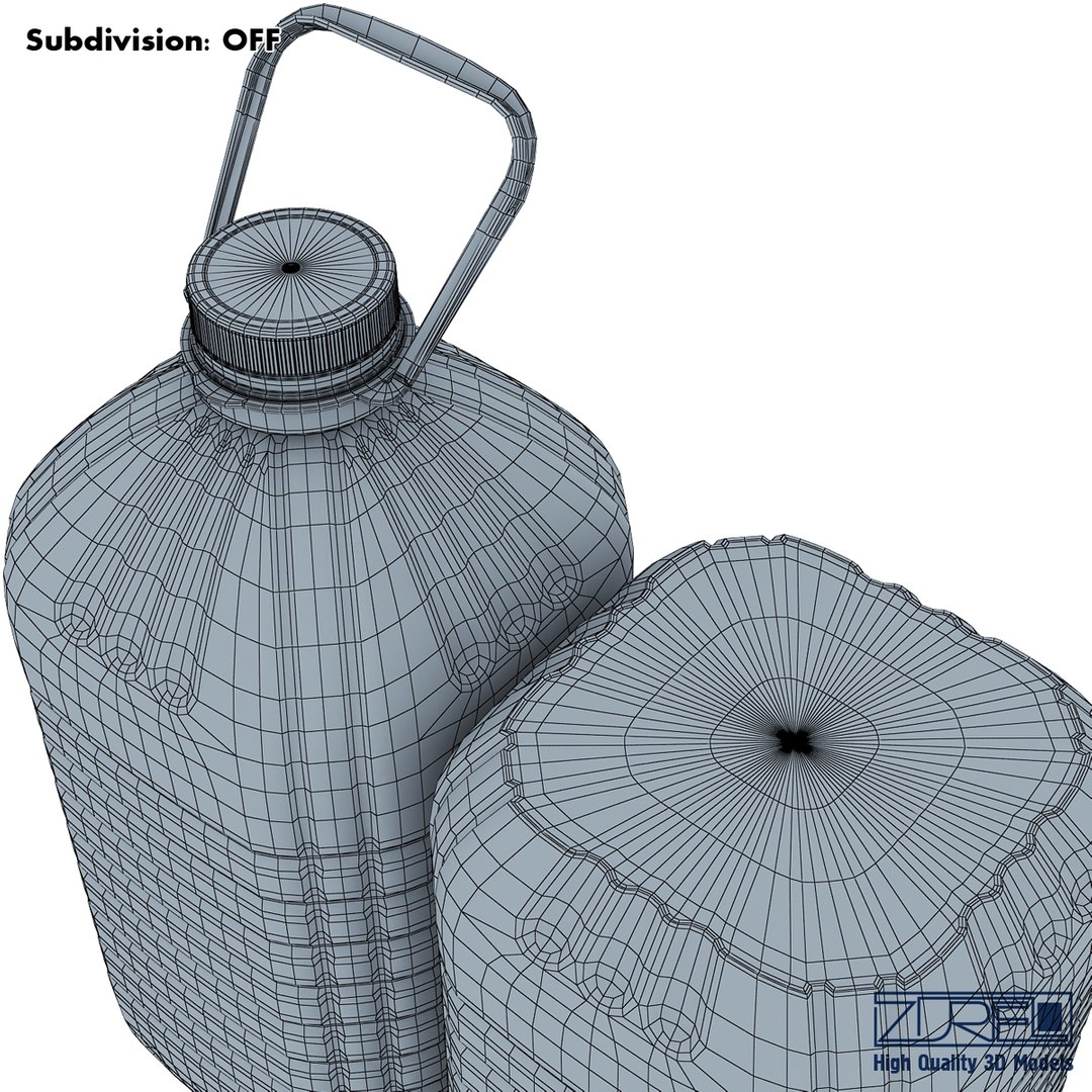 Water Bottle 5 Liter 3d Model