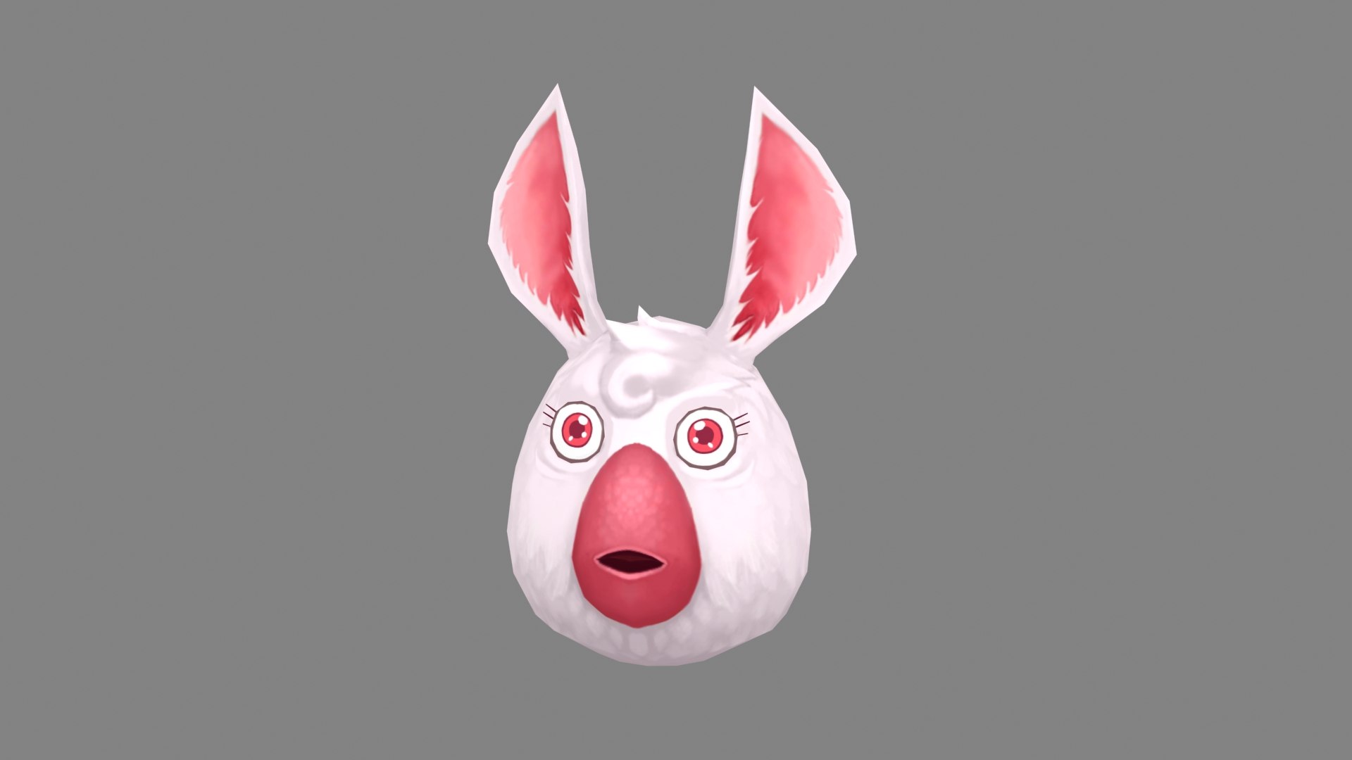 3D Cartoon Chicken Head Bunny Monster - TurboSquid 2267853