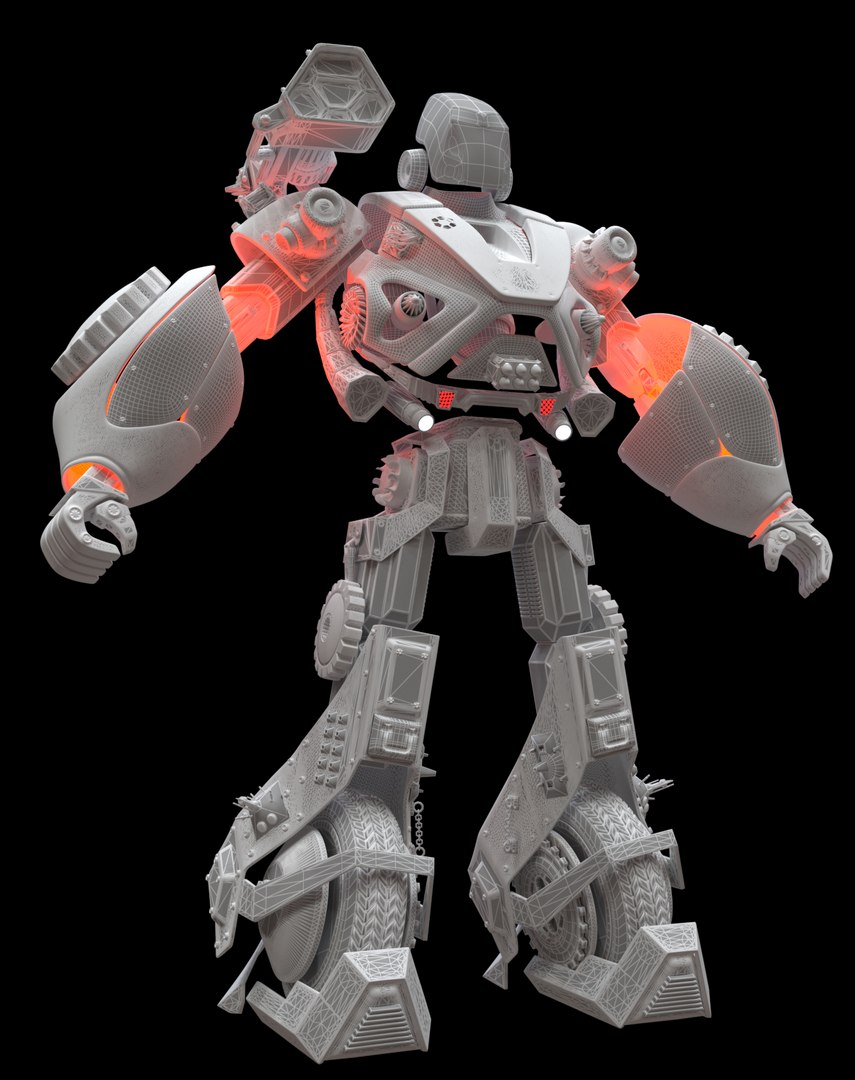 3D Old Rust Robot - TurboSquid 1322850