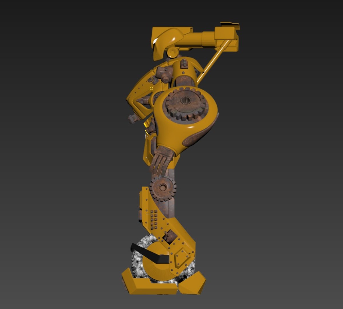 3D Old Rust Robot - TurboSquid 1322850