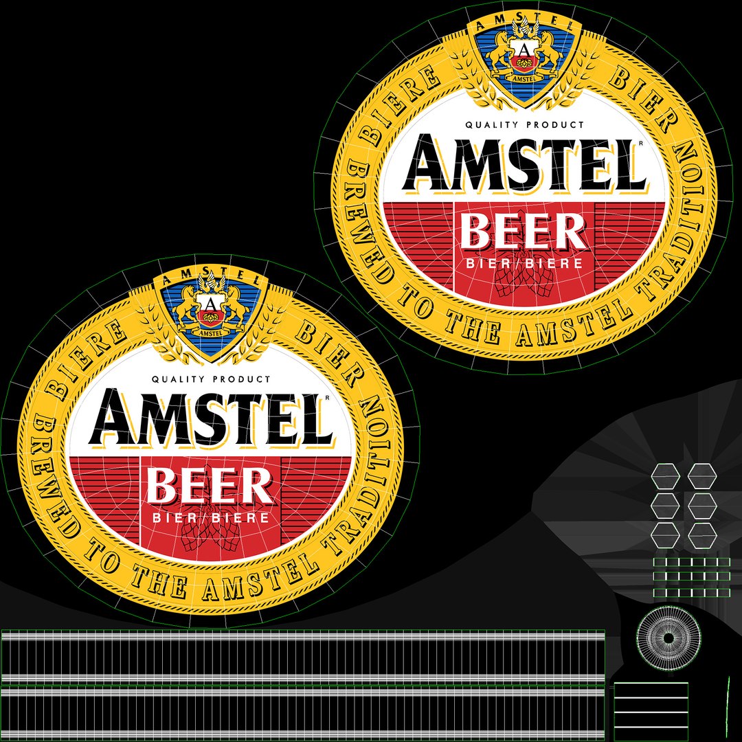 3D amstel wall sign model - TurboSquid 1466438