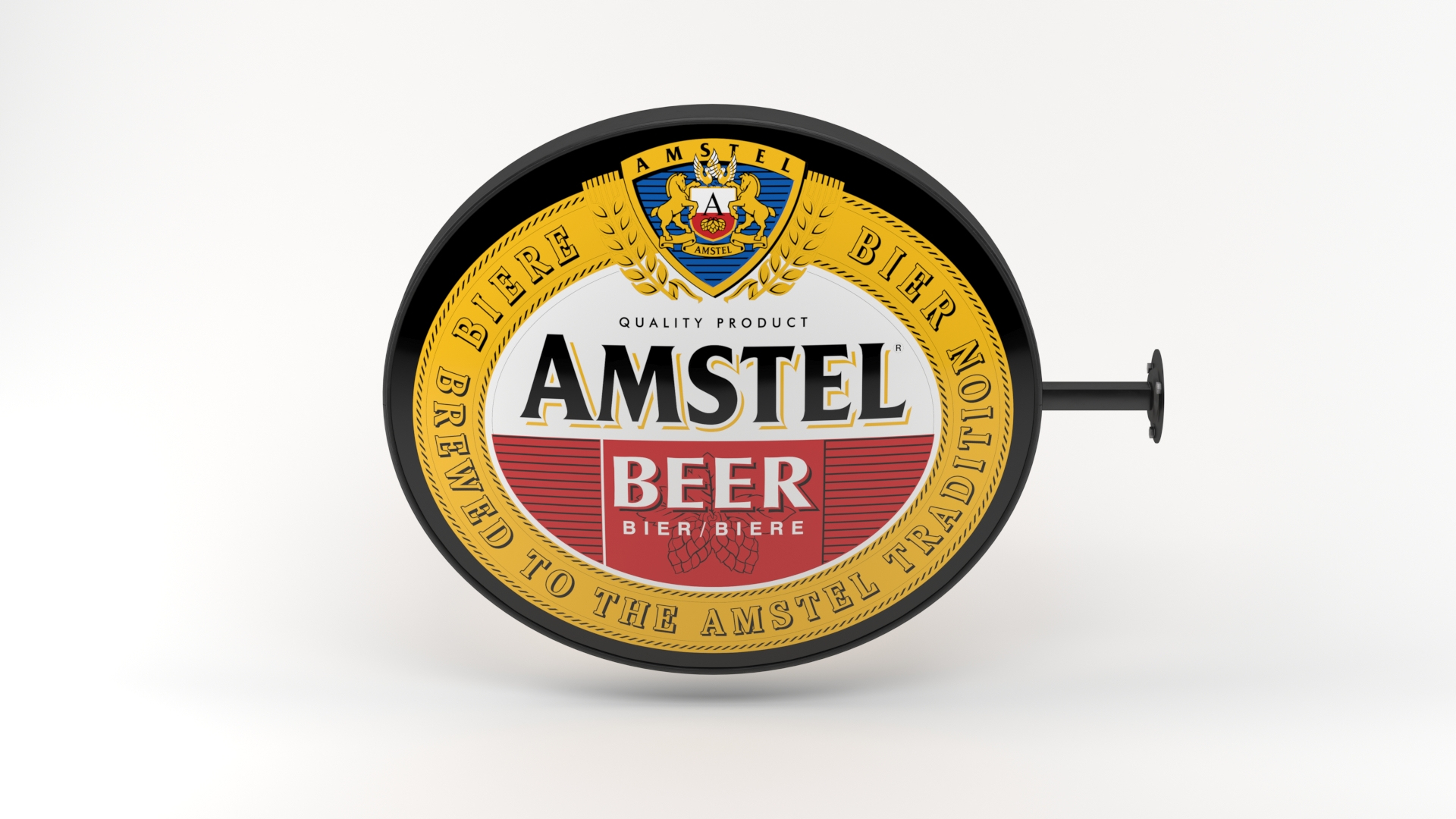 3D amstel wall sign model - TurboSquid 1466438
