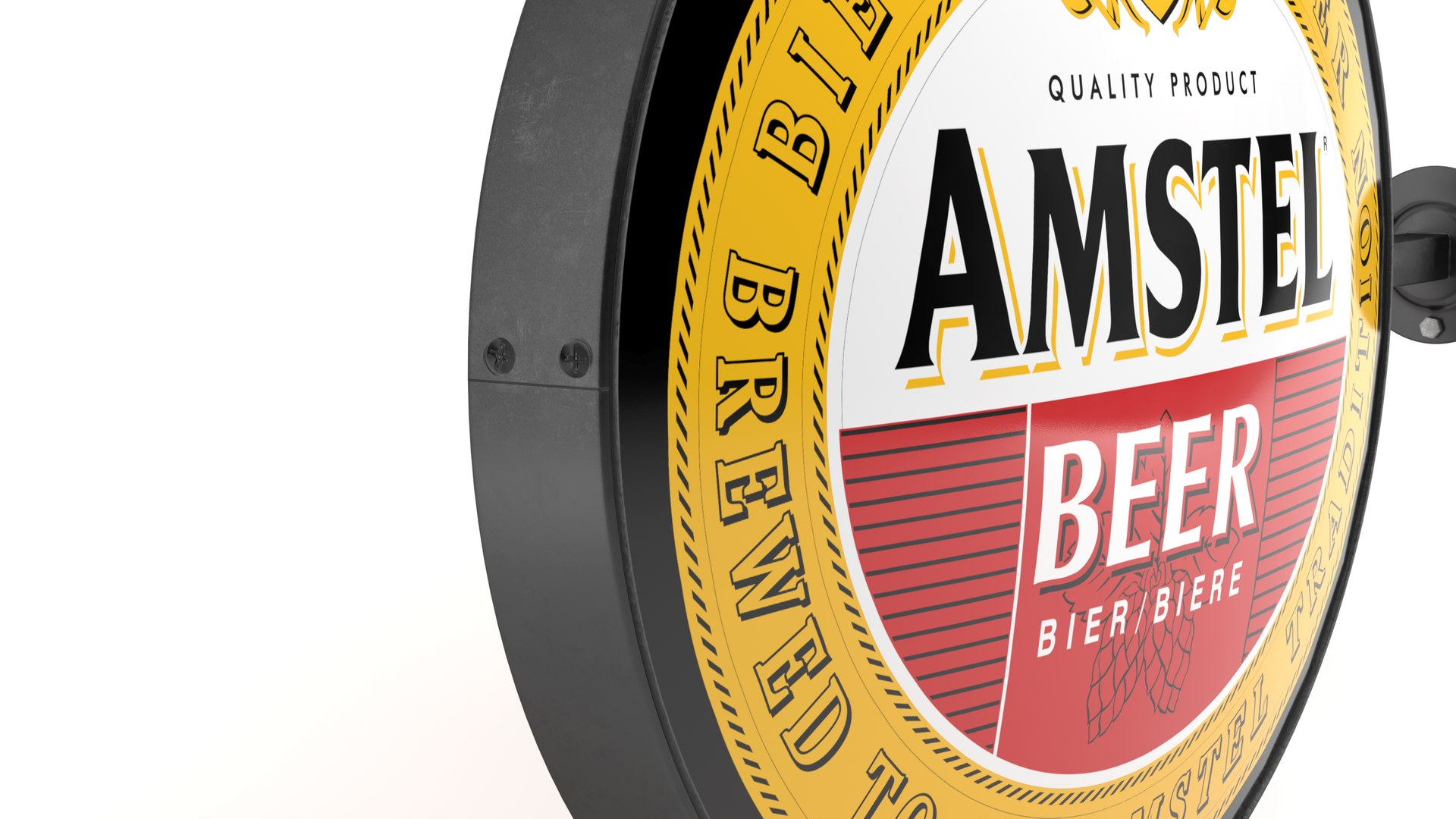 3D amstel wall sign model - TurboSquid 1466438