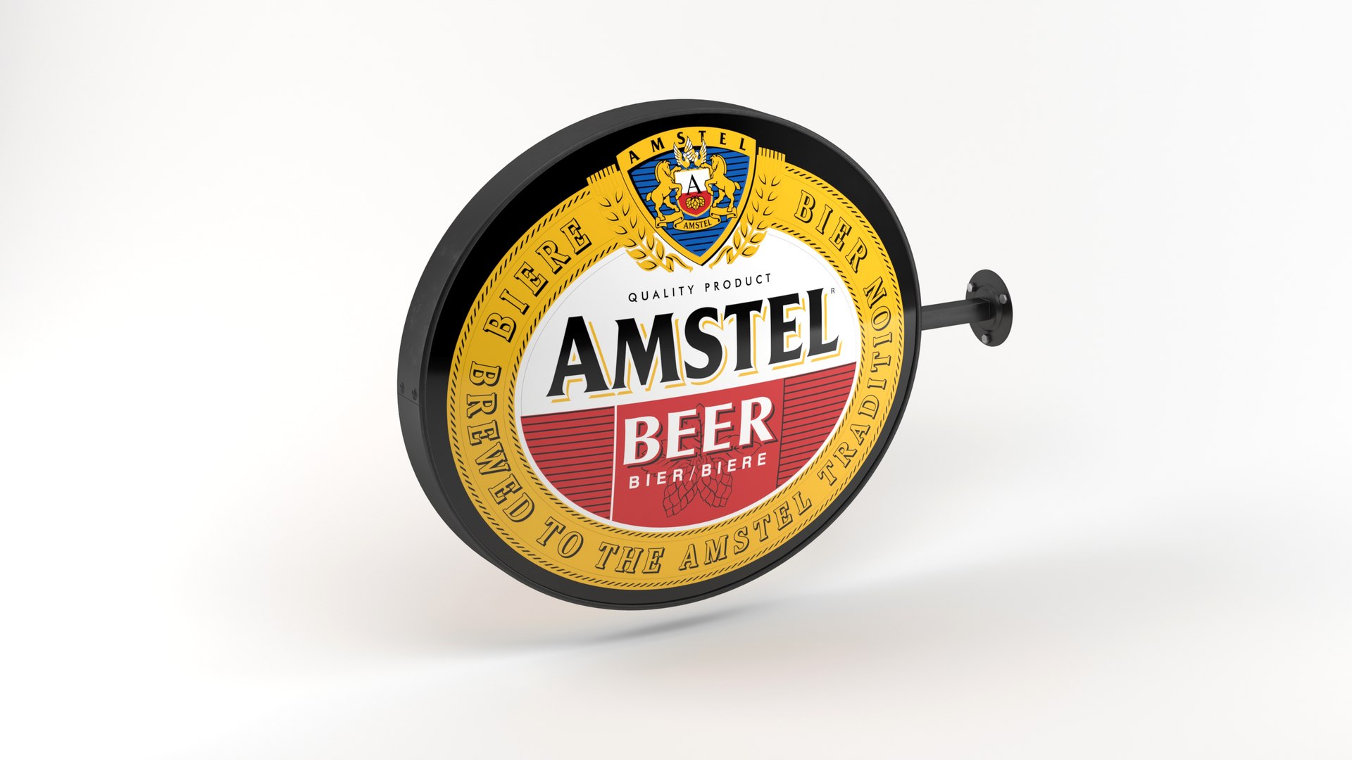 3D amstel wall sign model - TurboSquid 1466438