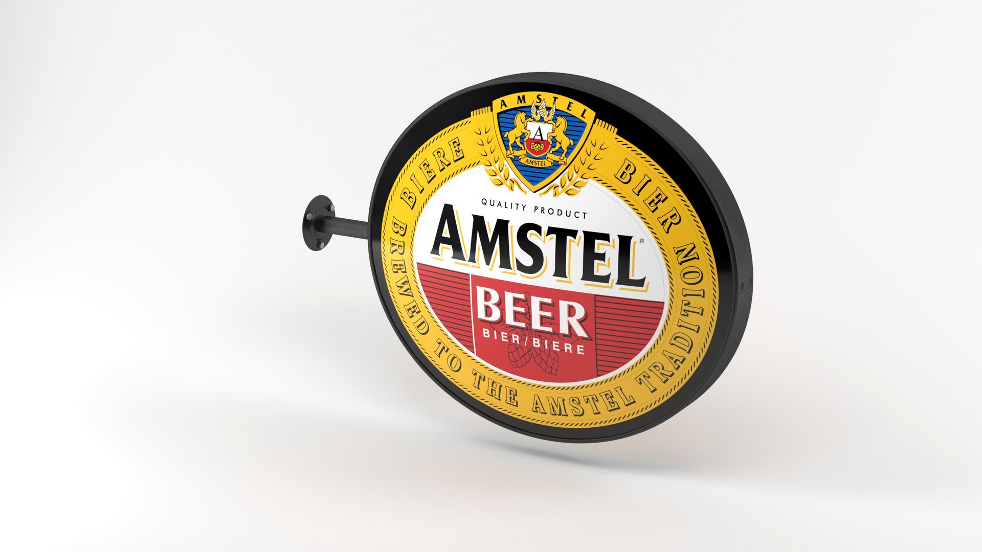 3D amstel wall sign model - TurboSquid 1466438