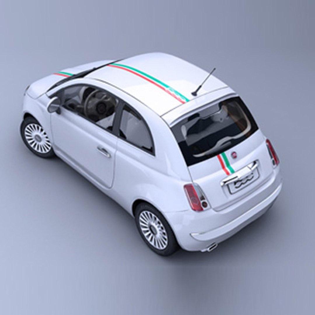 3d fiat 500 model