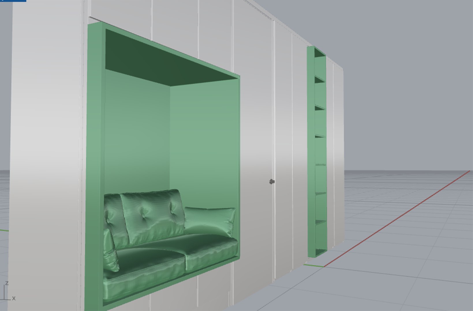 3D WALL SOFA Model - TurboSquid 1902985