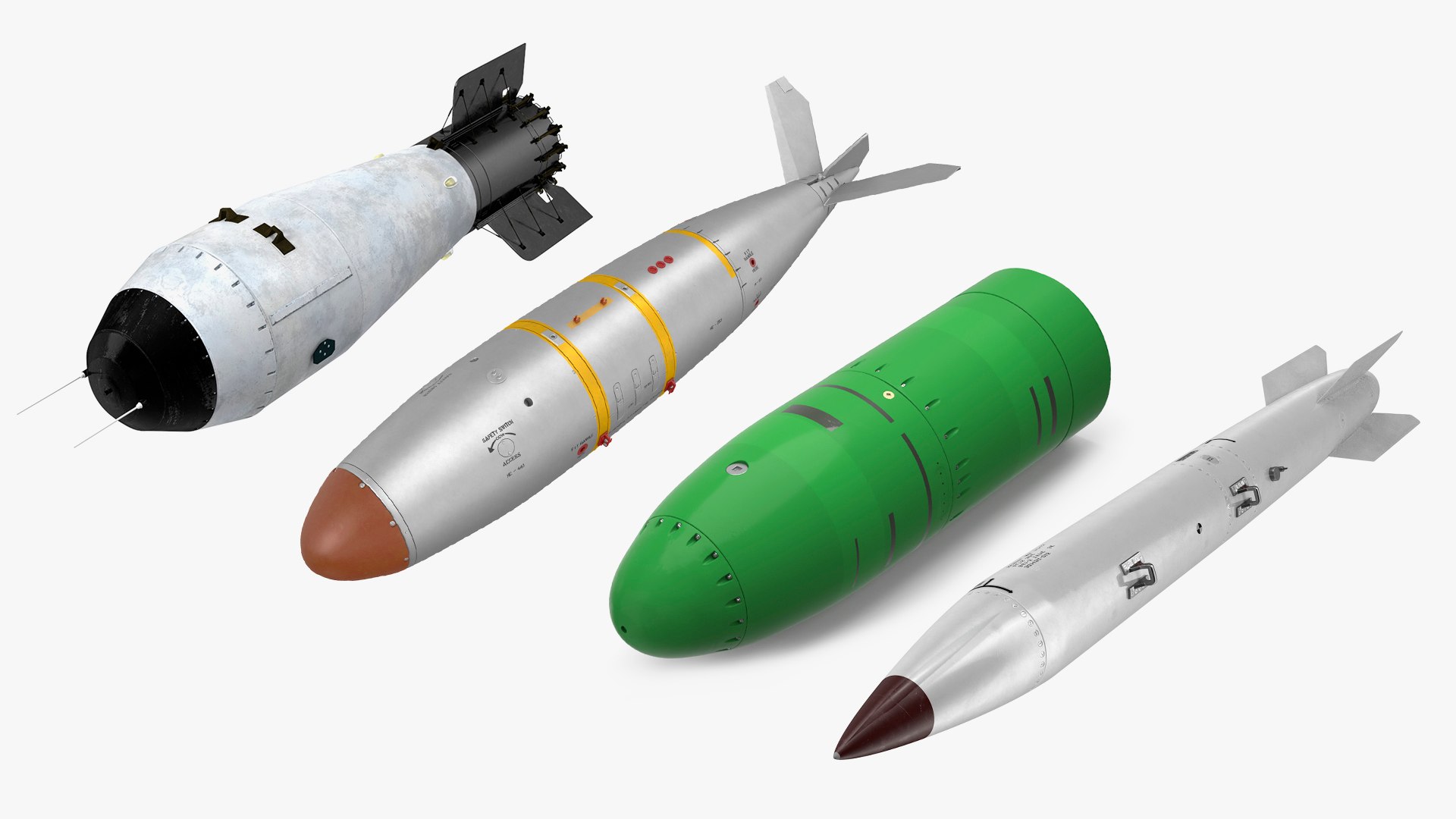 3D Nuclear Bombs Collection 2 model - TurboSquid 2094926