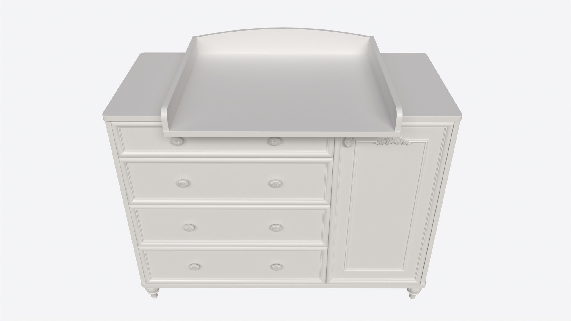 Cilek Romantic Dresser With Table 3D Model - TurboSquid 2120680