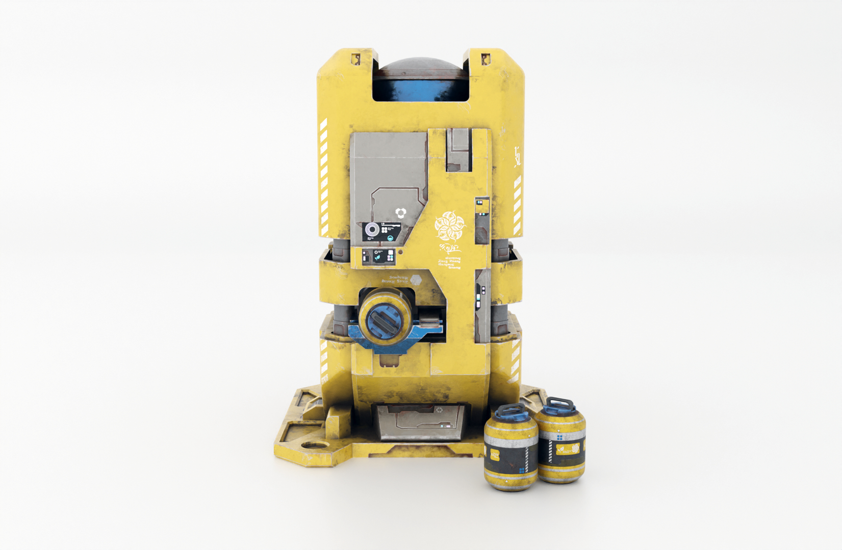 3D Sci Fi Gas Storage Unit - TurboSquid 1980223