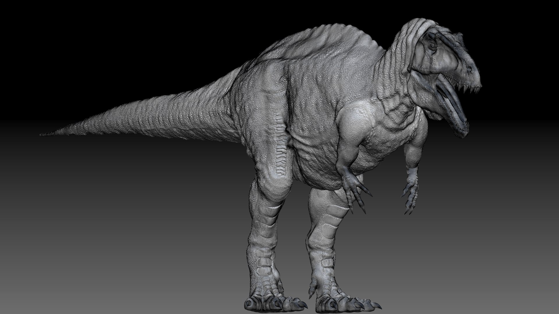 Acrocanthosaurus Sculpt Project Model - TurboSquid 1912331