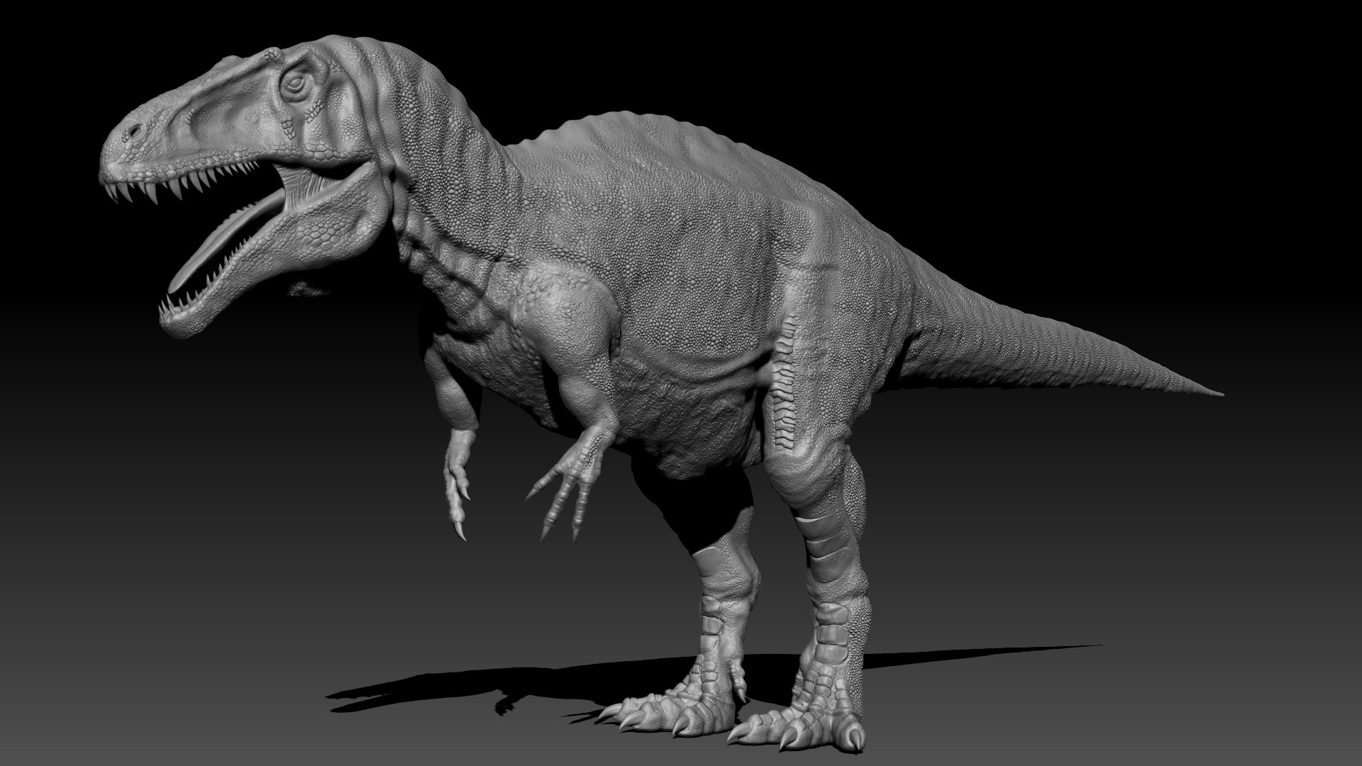 Acrocanthosaurus Sculpt Project Model - TurboSquid 1912331