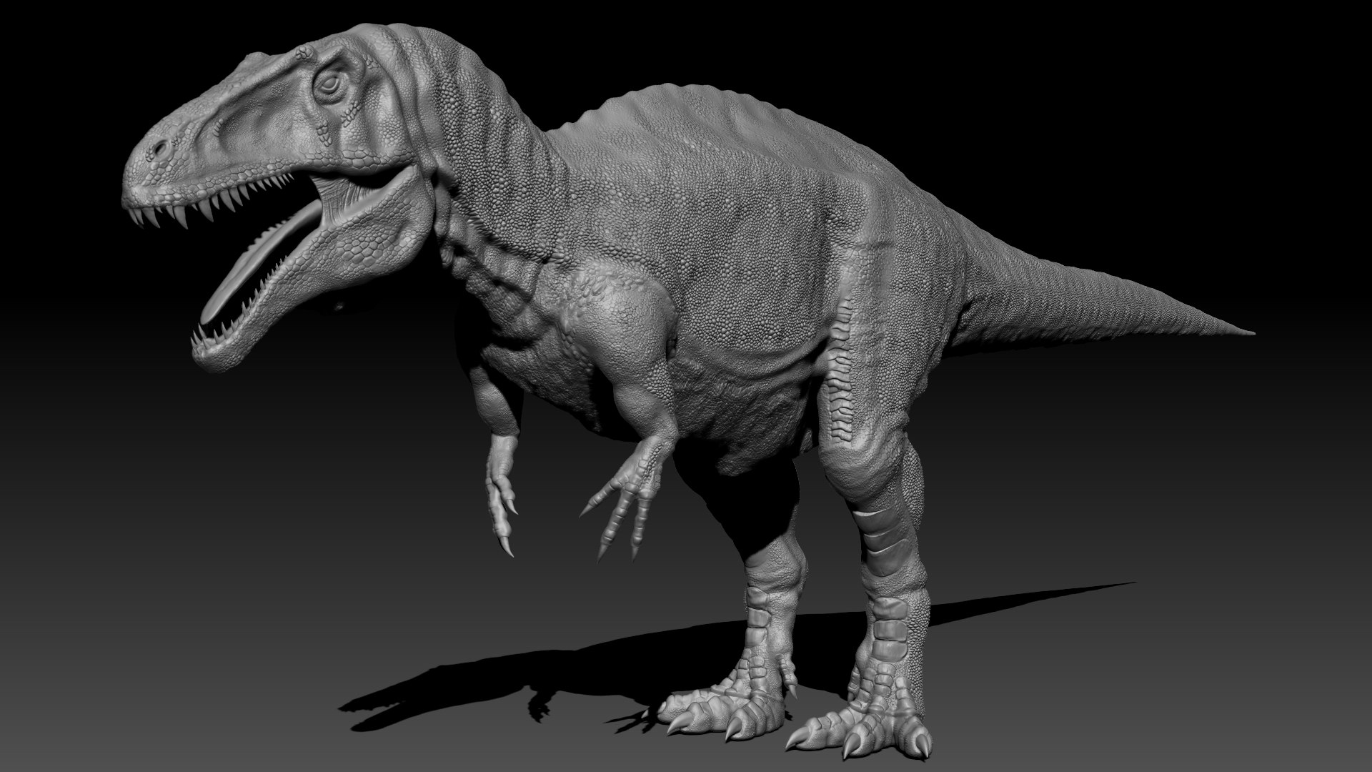 Acrocanthosaurus Sculpt Project Model - TurboSquid 1912331