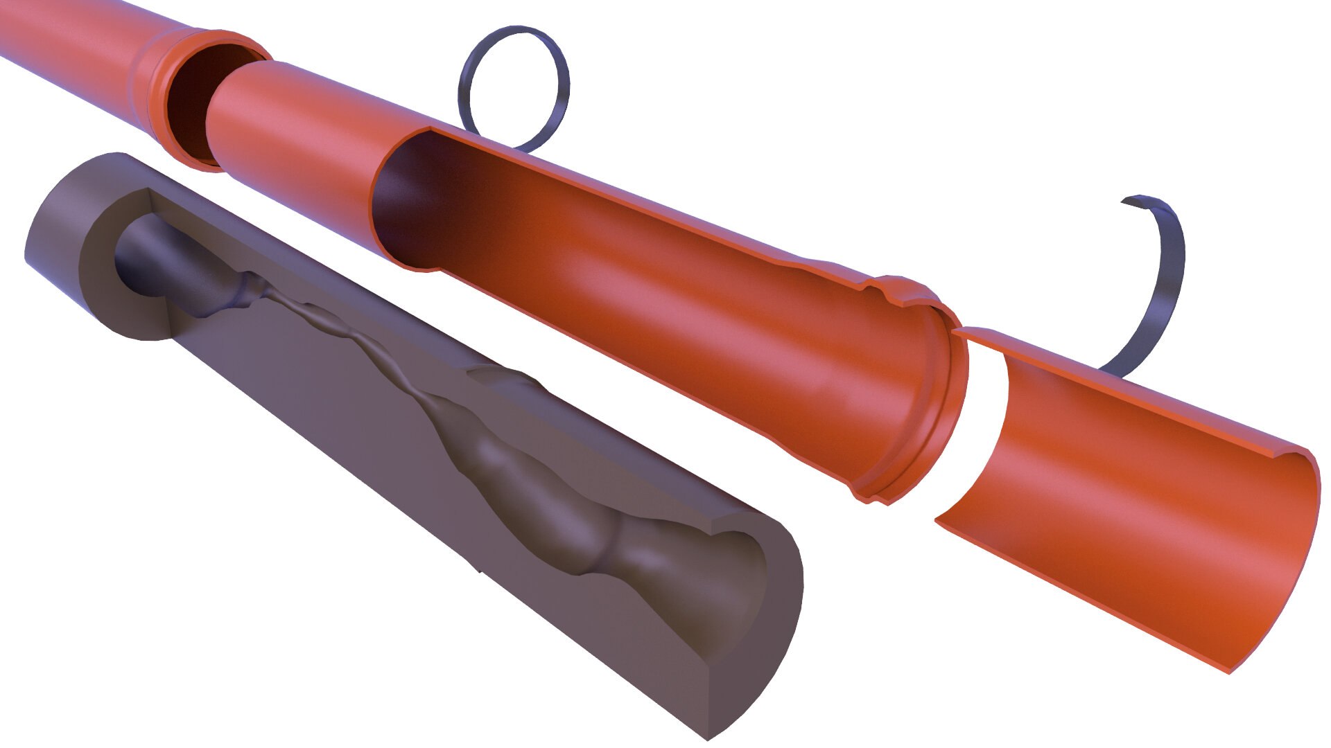 3D Clogged Drain Sewer Pipe 38 Model - TurboSquid 2096834