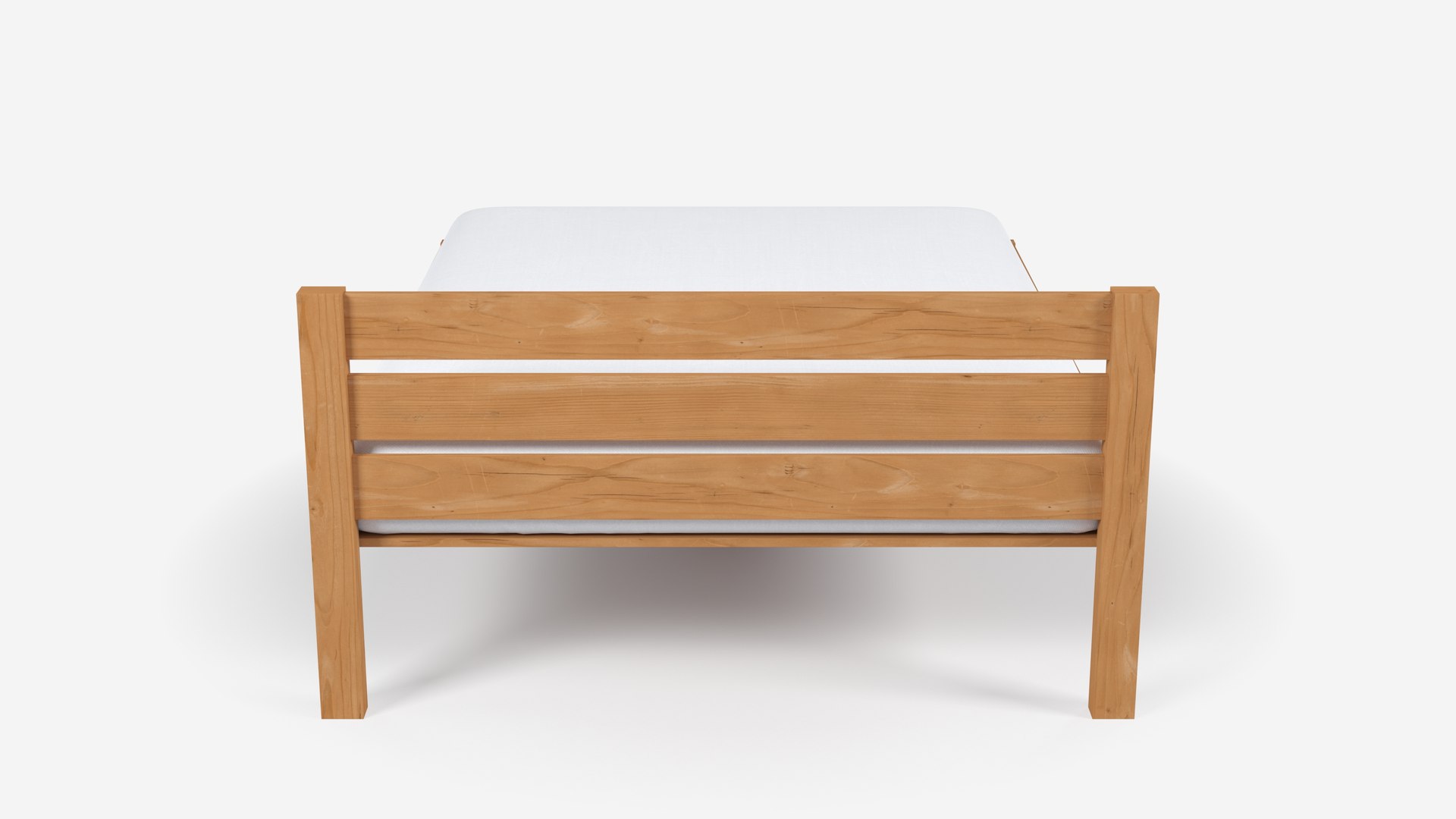 Classic Wooden Bed 3D Model - TurboSquid 2402756