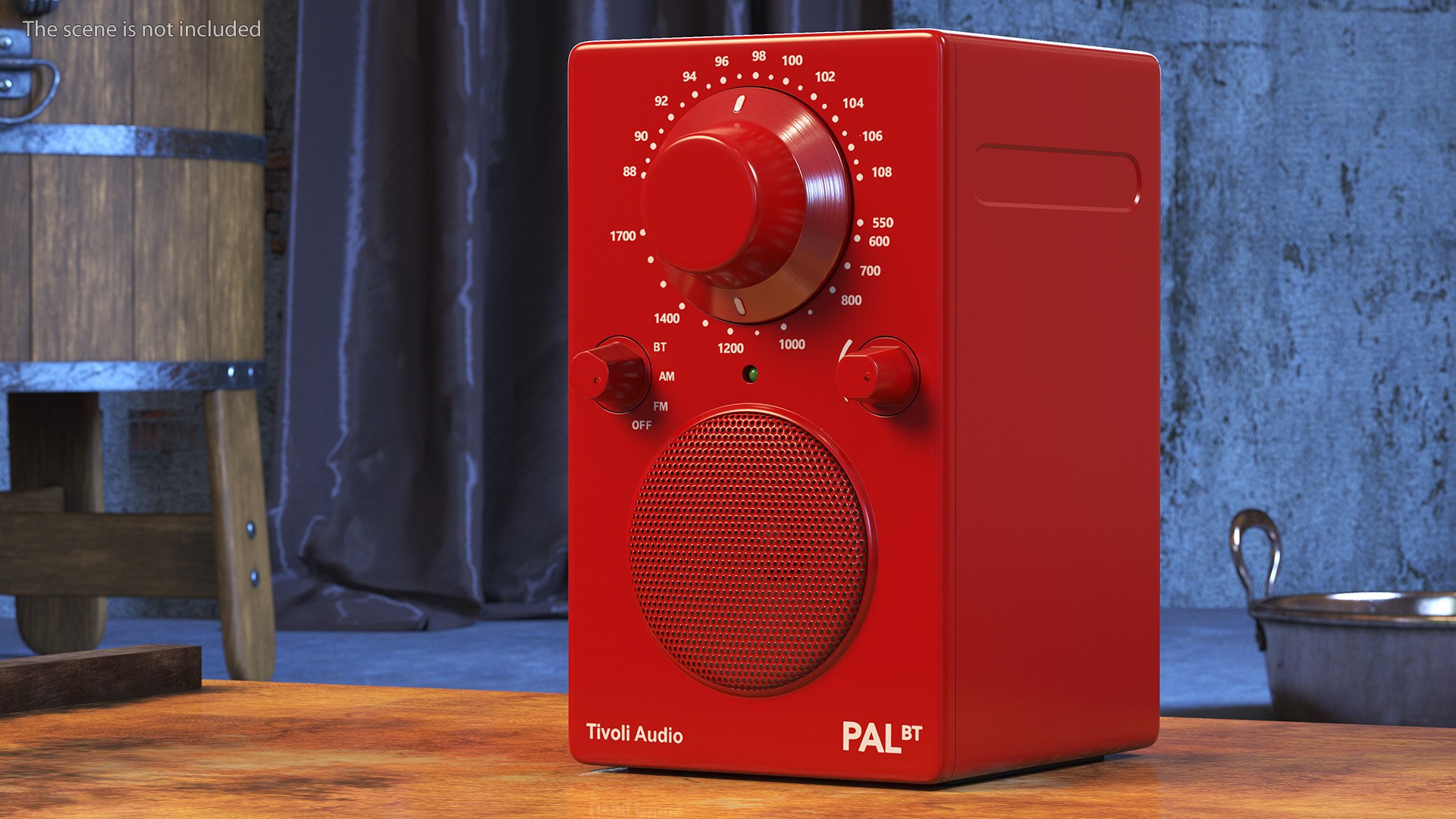 Bluetooth Radio Tivoli Audio PAL BT Red Model - TurboSquid 2065216