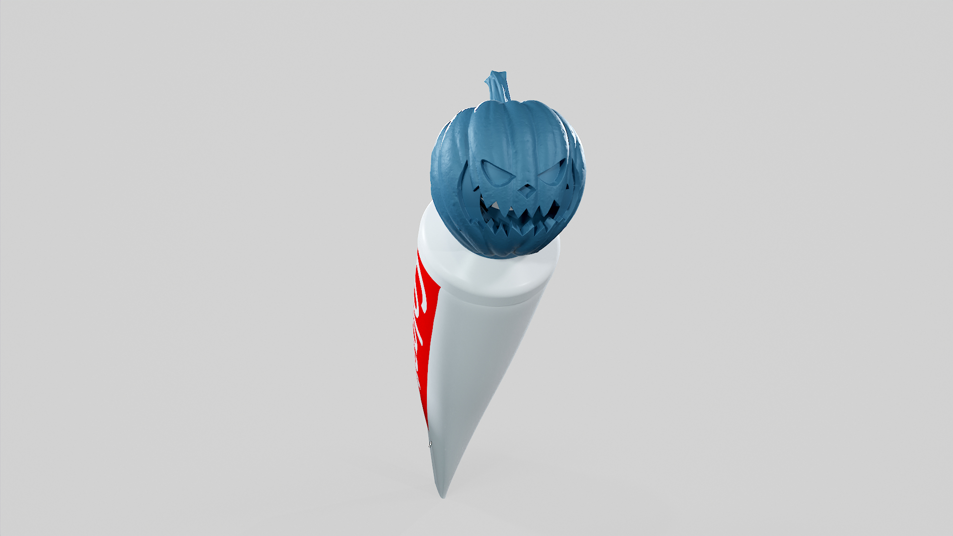 Halloween Pumpkin Head - Toothpaste Cup 01 3D Print STL Model 3D Model ...