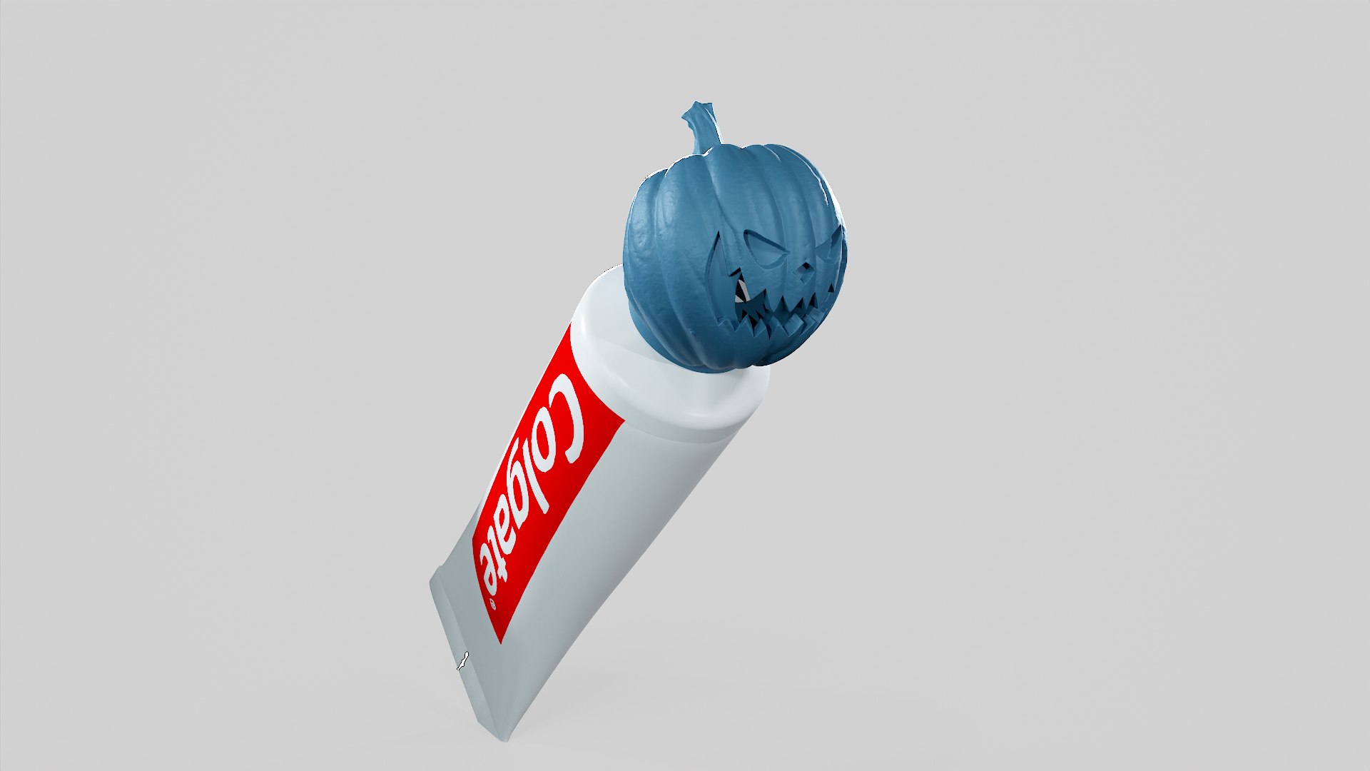 Halloween Pumpkin Head - Toothpaste Cup 01 3D print STL model 3D model ...