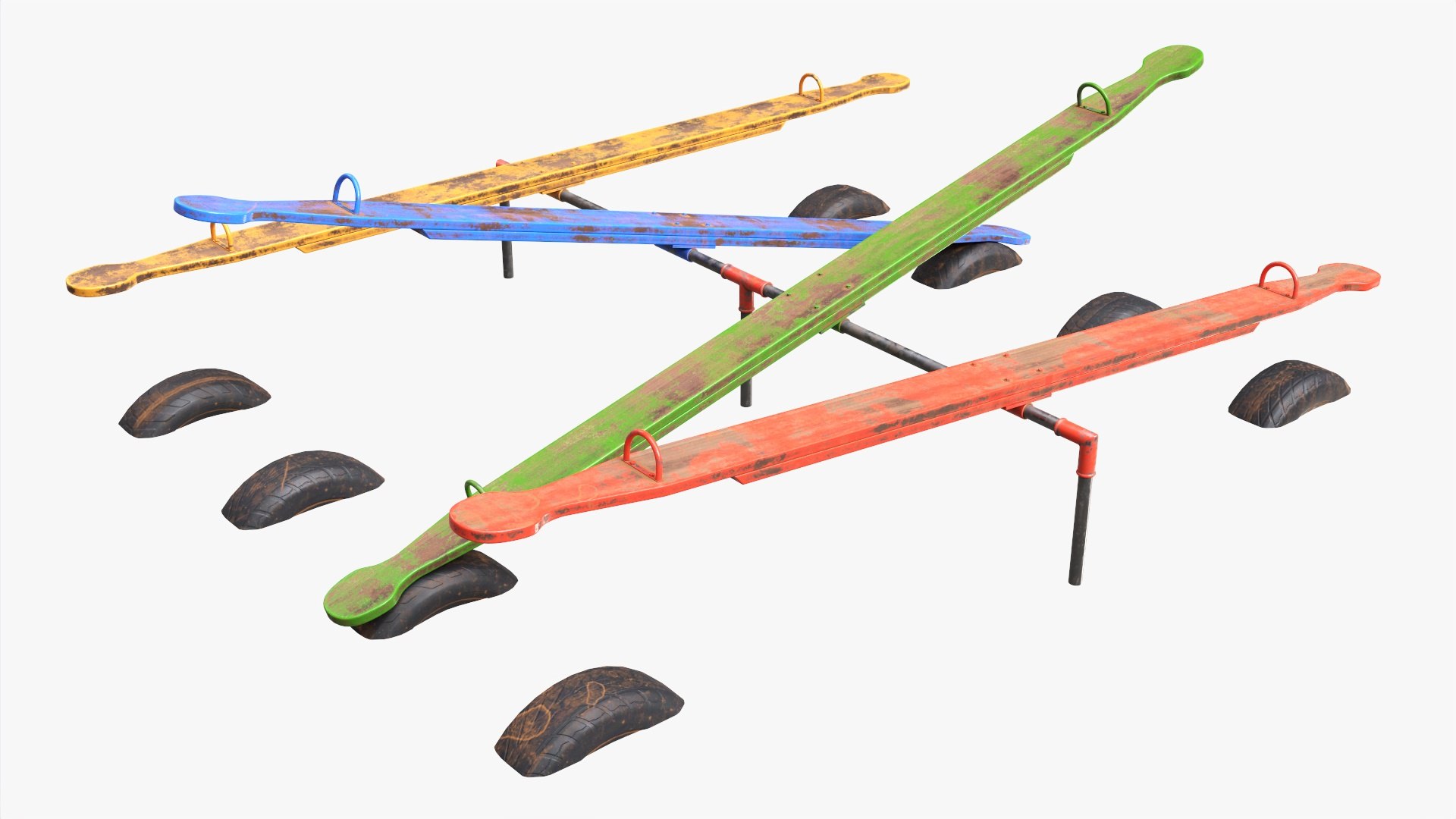Teeter Totters 02 3D Model - TurboSquid 1861594