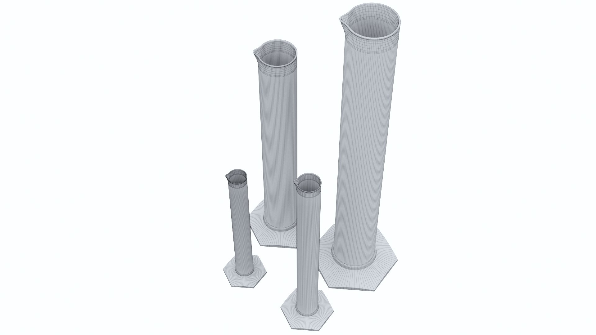Graduated Cylinders 3D - TurboSquid 1548543