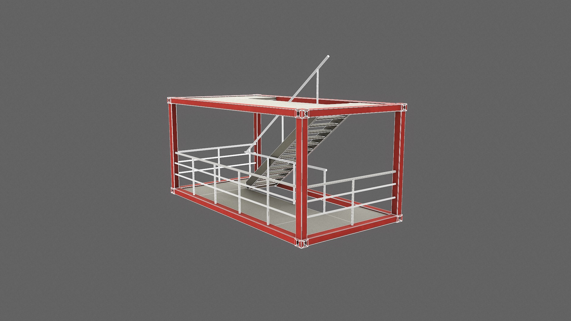3D Model Ready Stairs Container - TurboSquid 1558397