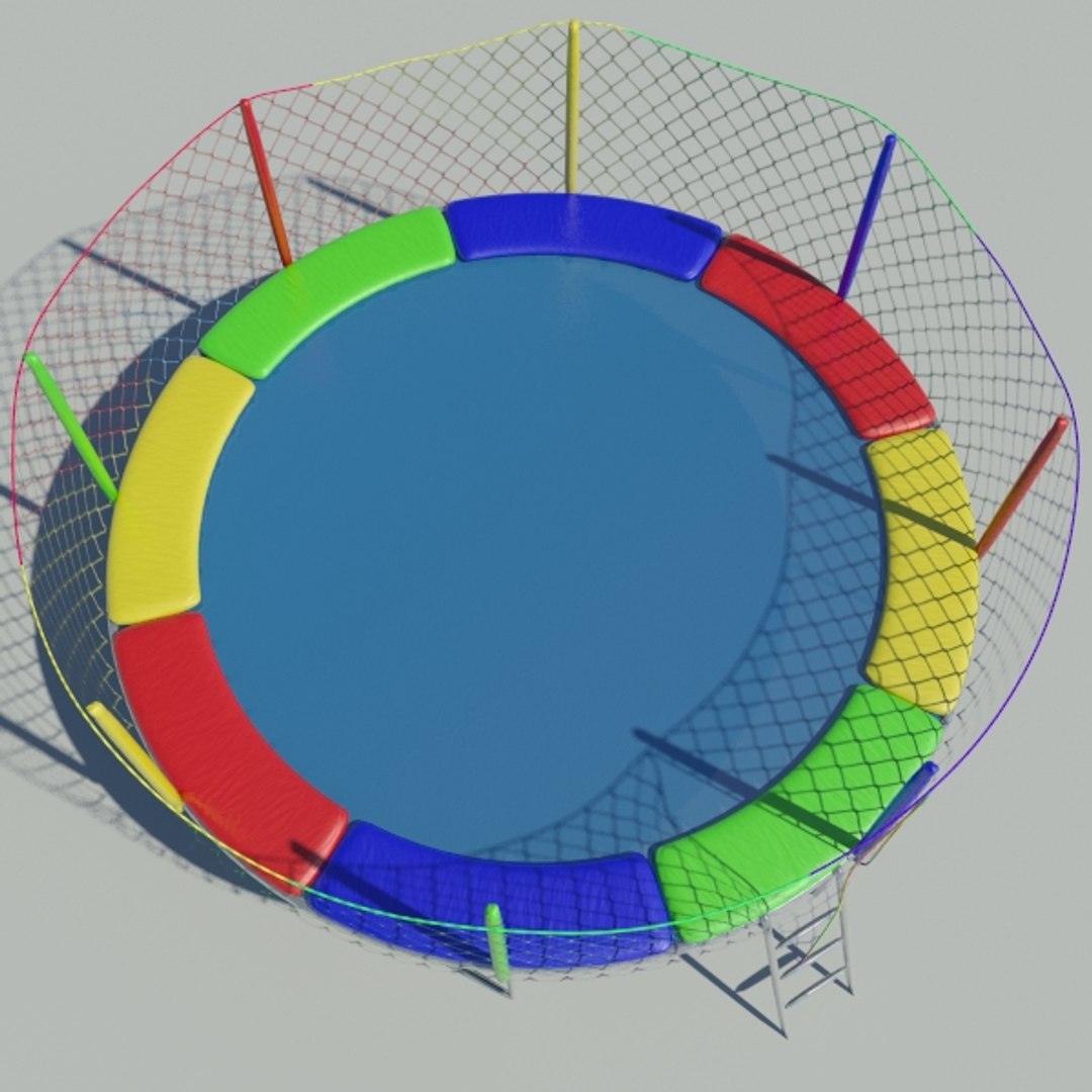 3dsmax trampoline safety net