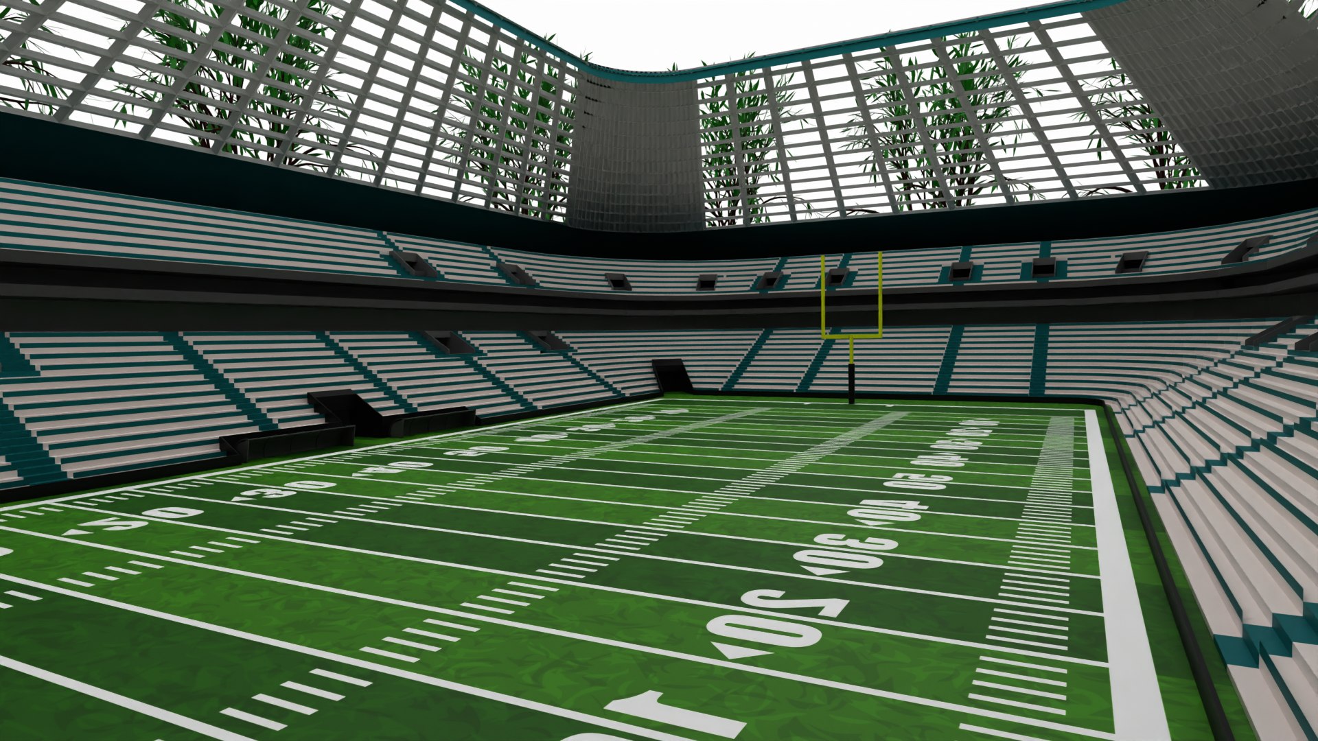 American Football Stadium 3D Model - TurboSquid 2034404