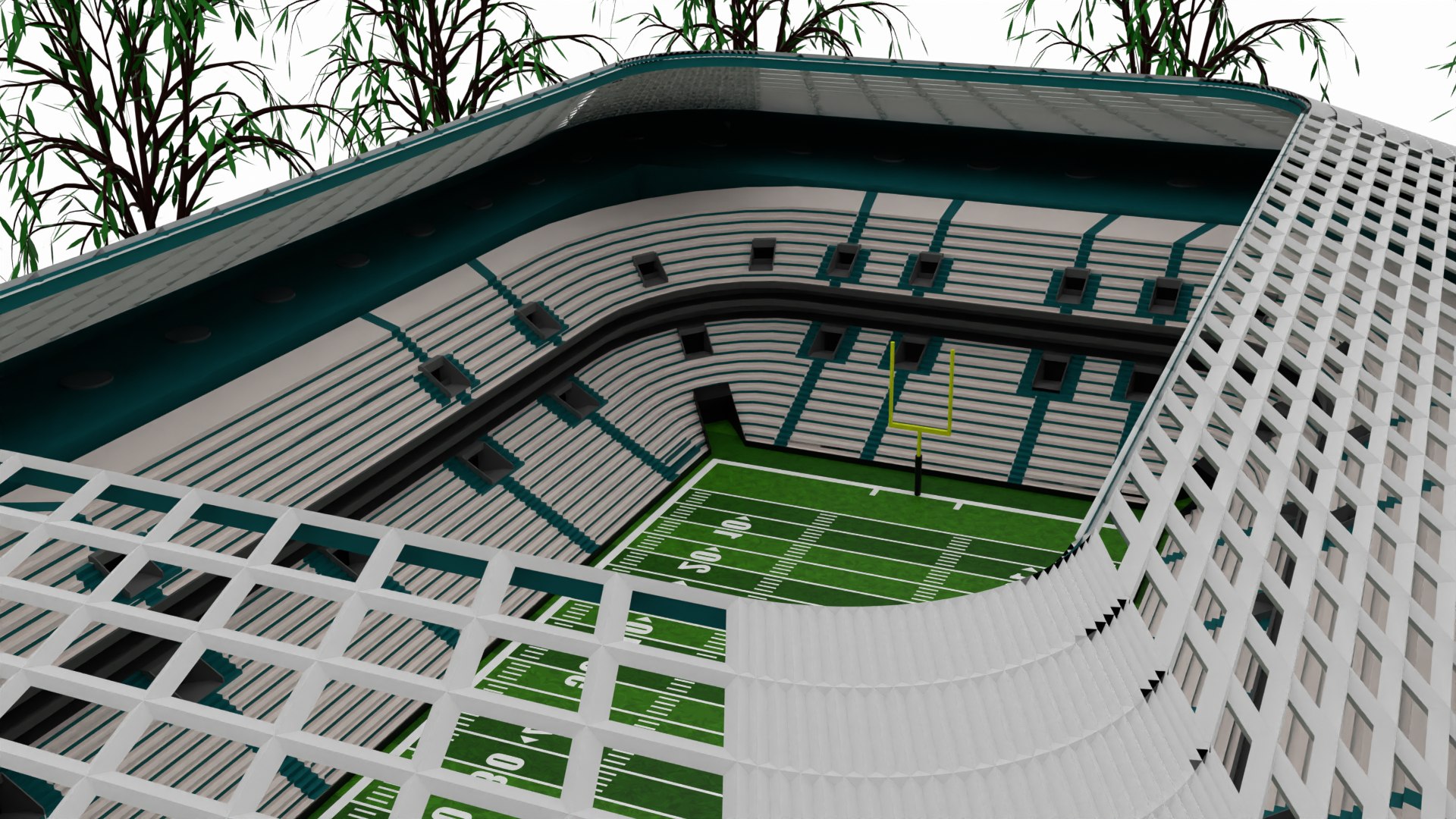 American Football Stadium 3D Model - TurboSquid 2034404