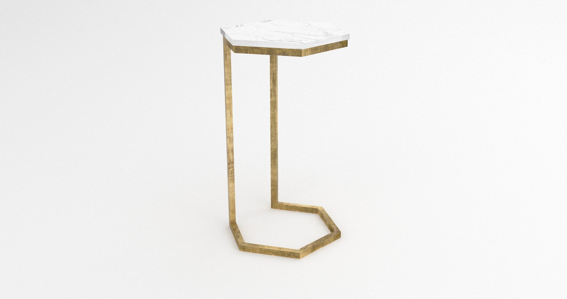 3D Model Badari Hexa Side Table - TurboSquid 2087122
