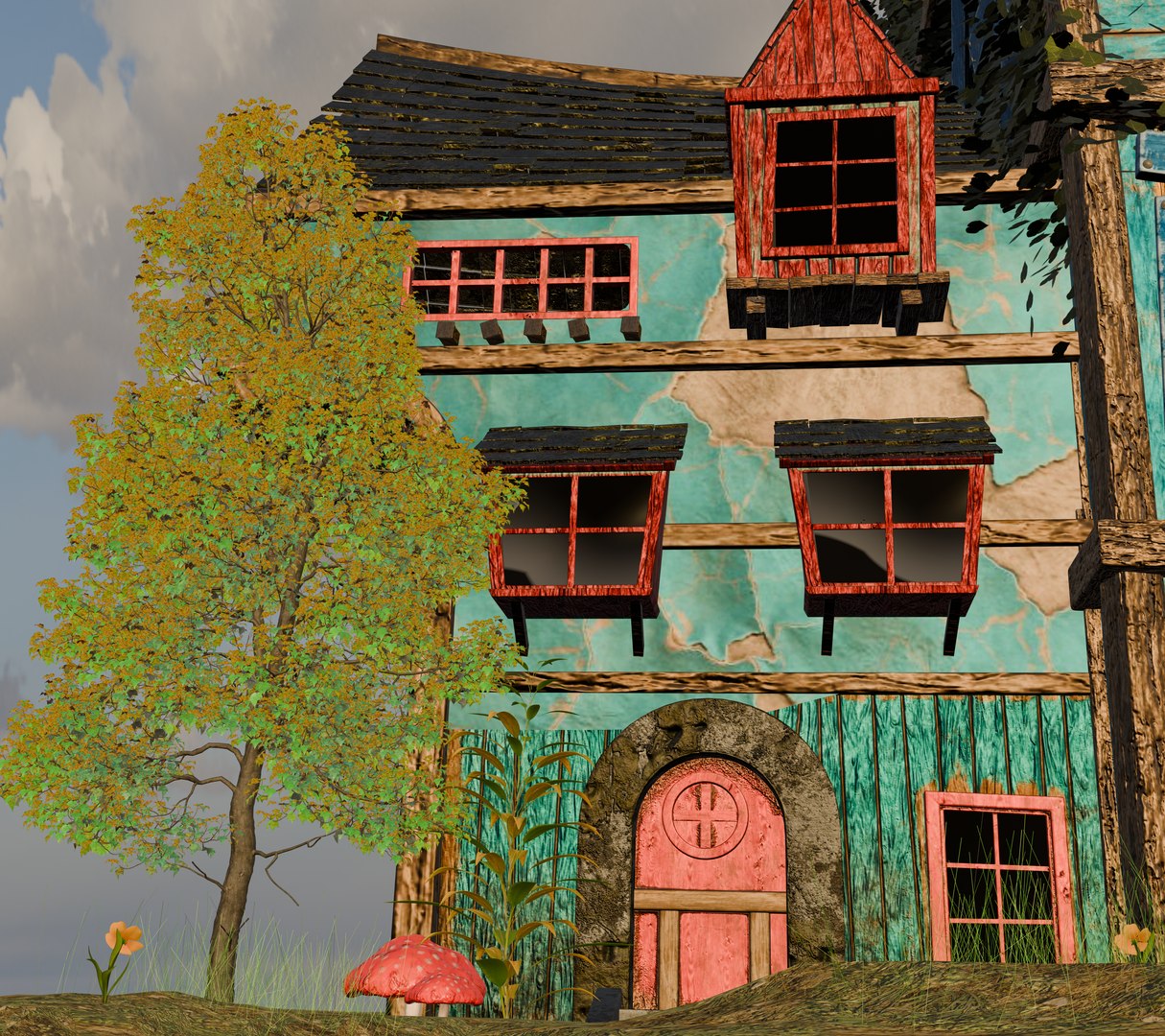 3D 3d Forest Caslt 3D Model Model - TurboSquid 2328900