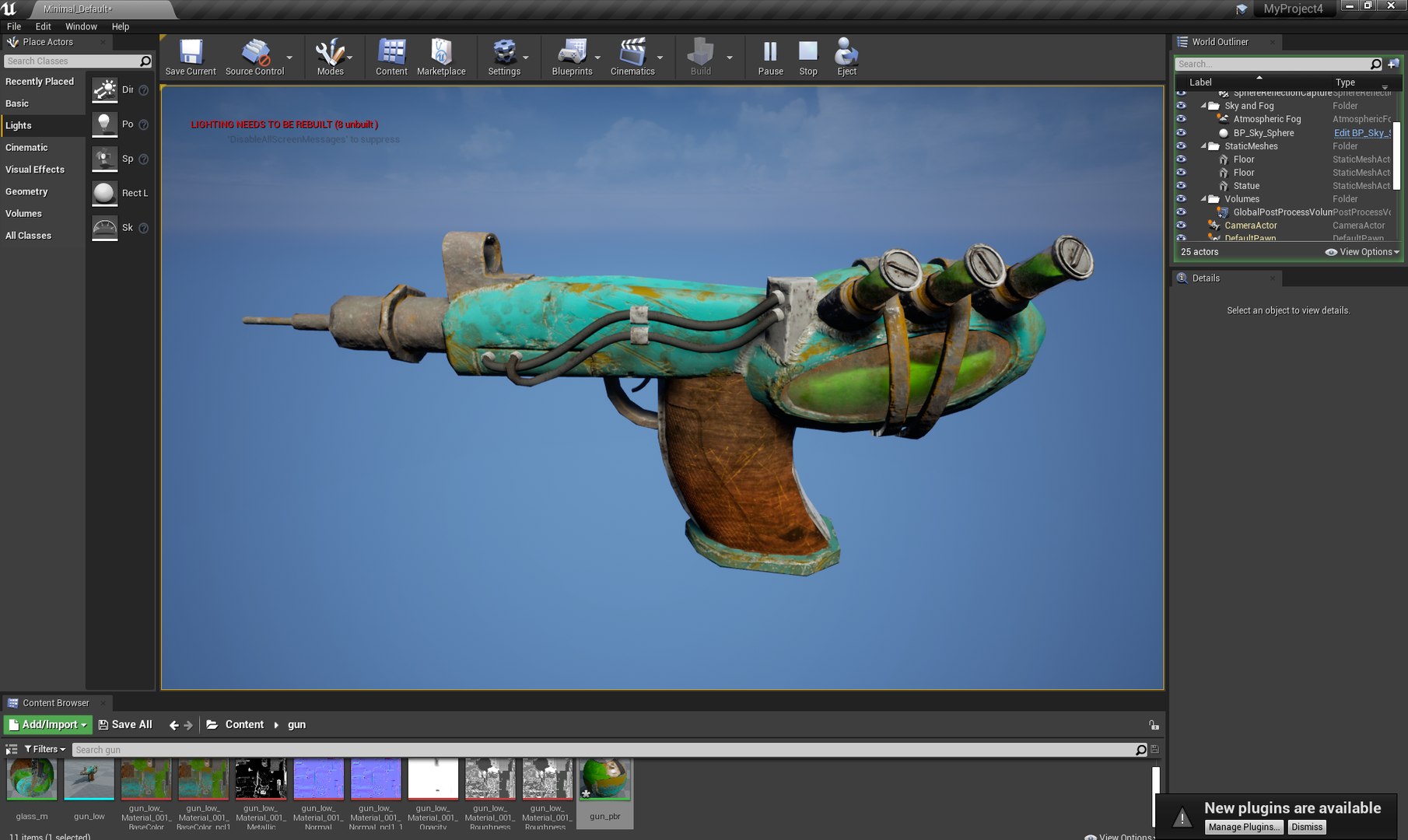 3D post apocalyptic gun pbr low-poly game ready 3d model - TurboSquid ...