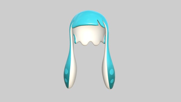10 Colors Inkling Hair - Splatoon Character Design 3D model ...