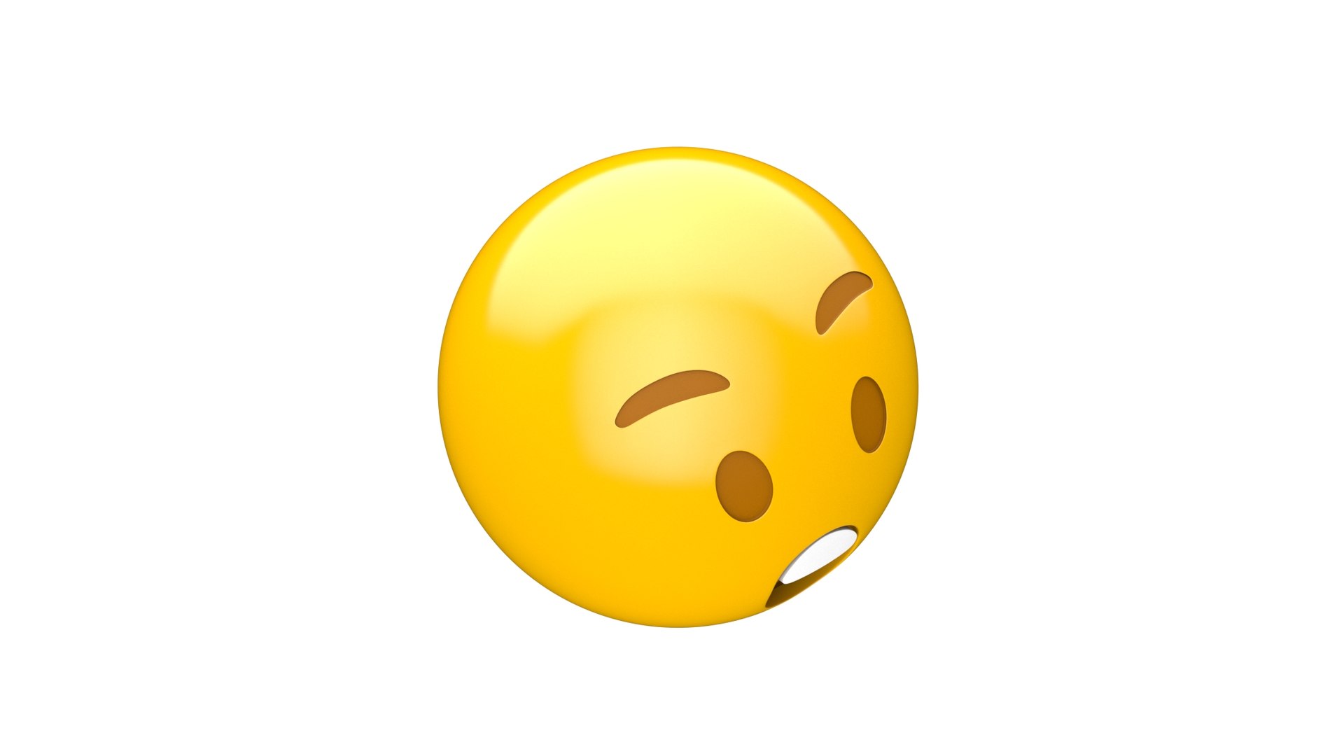Apple Astonished Face 3D - TurboSquid 1771663