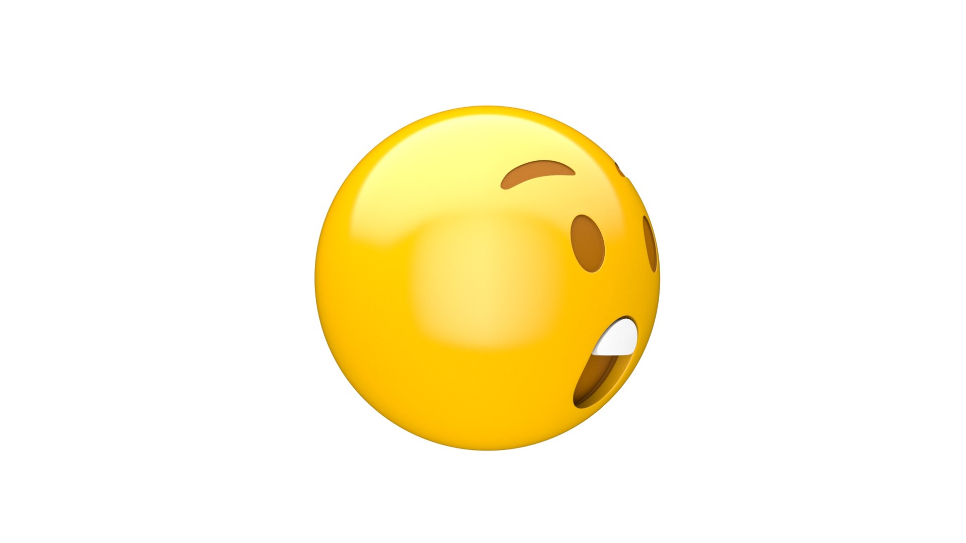 Apple Astonished Face 3D - TurboSquid 1771663