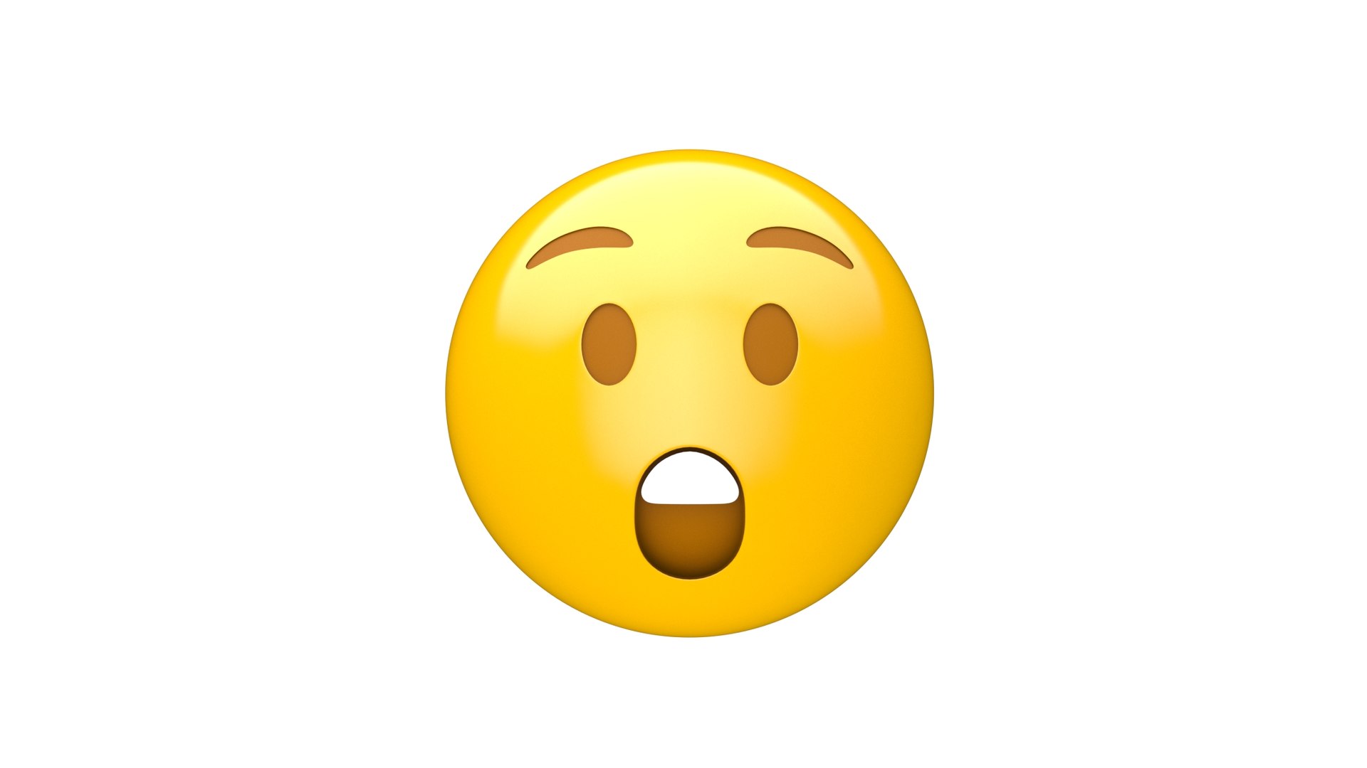 Apple Astonished Face 3D - TurboSquid 1771663