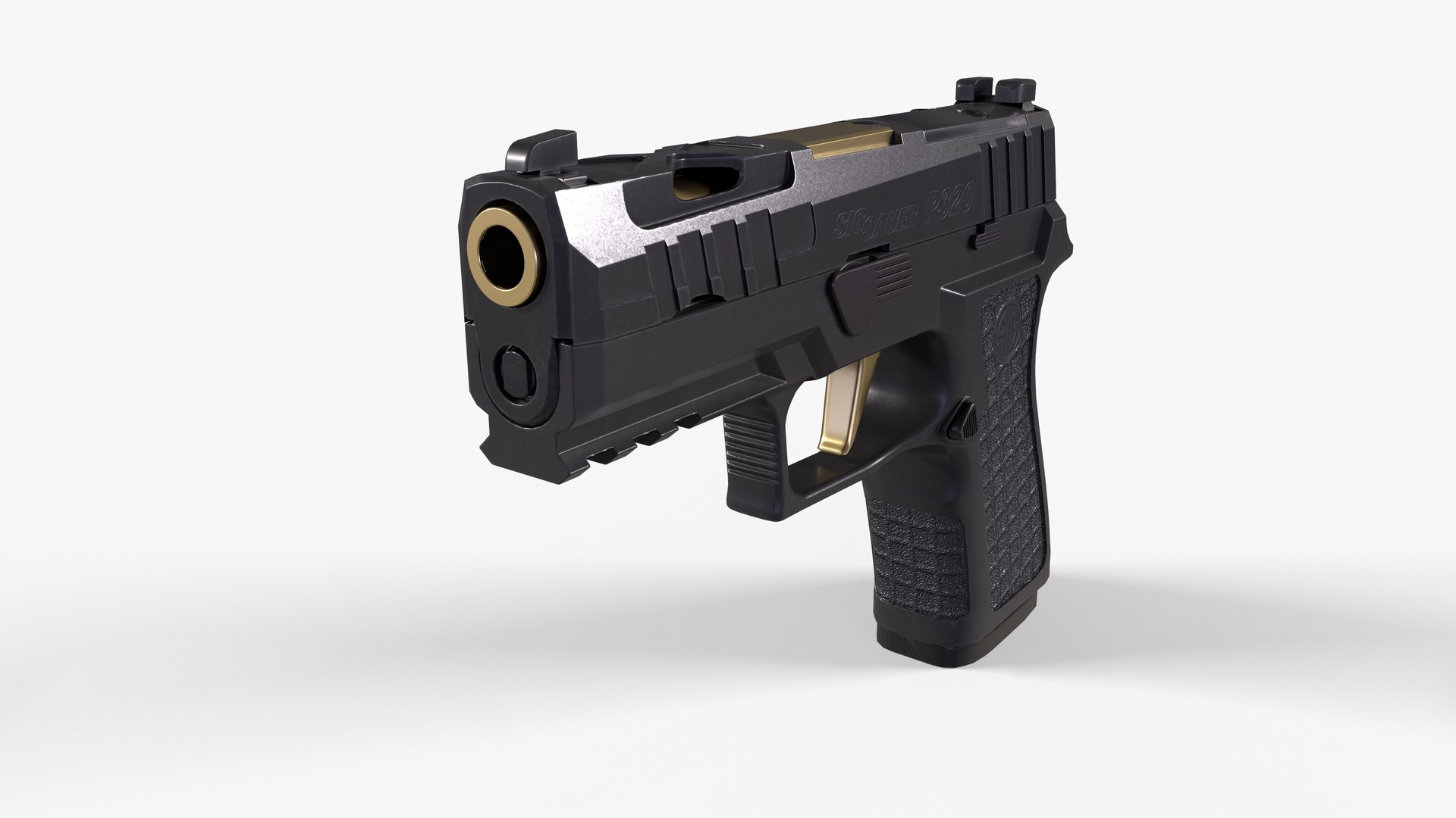 3D Sig Sauer P320 X-Carry Spectre Low Poly All Details - TurboSquid 2061879