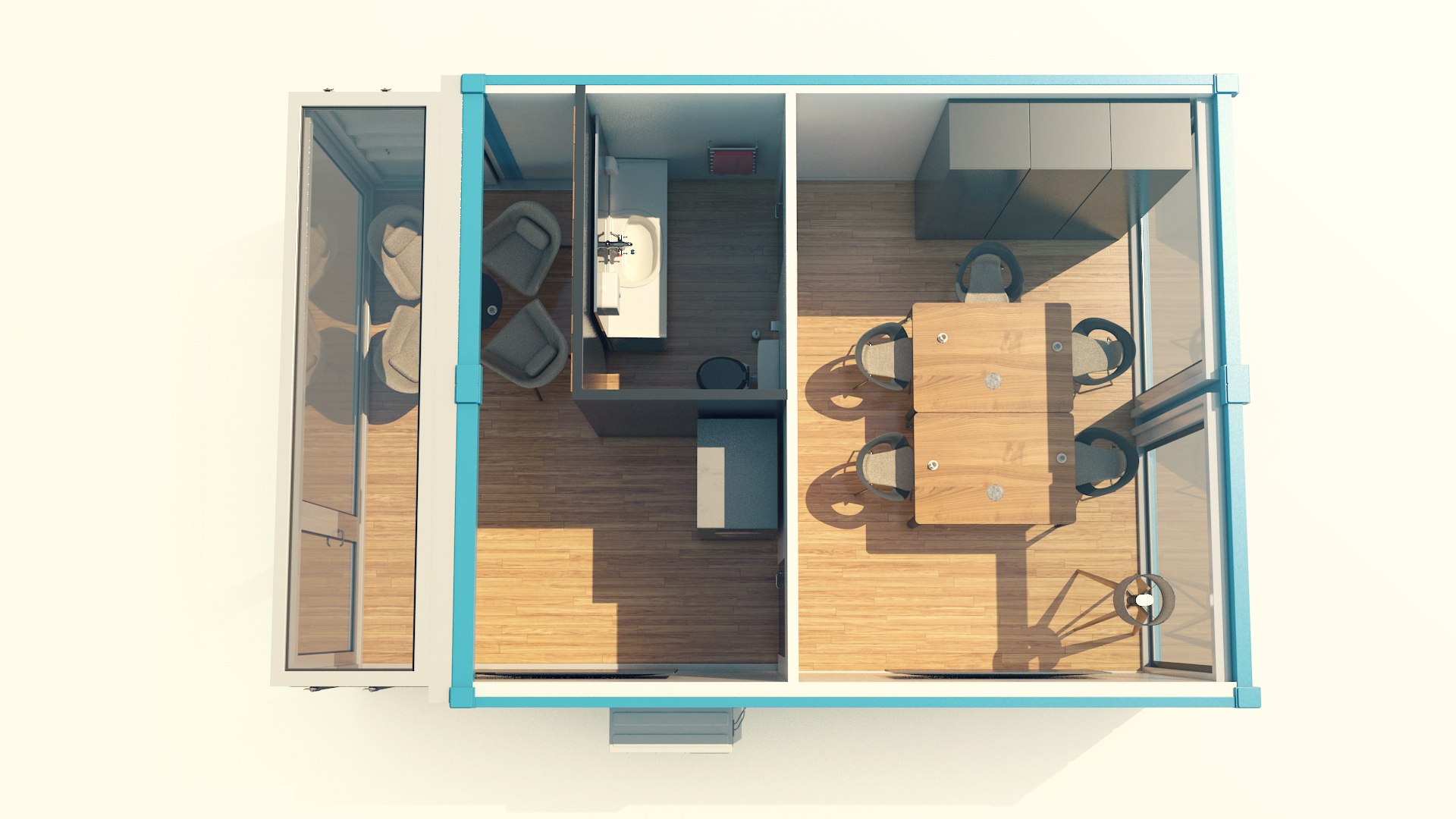 3D Office Space Container Model - TurboSquid 1797590